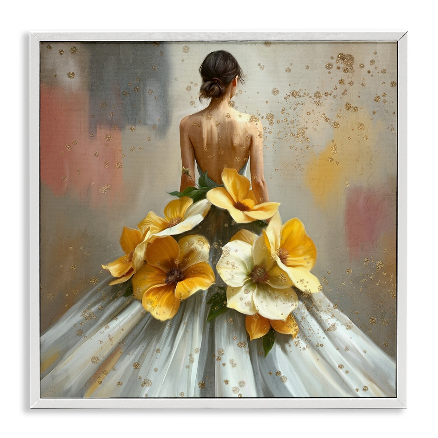 Stupell Industries Opulent Ball Gown Portrait Framed Giclee By Kim ...