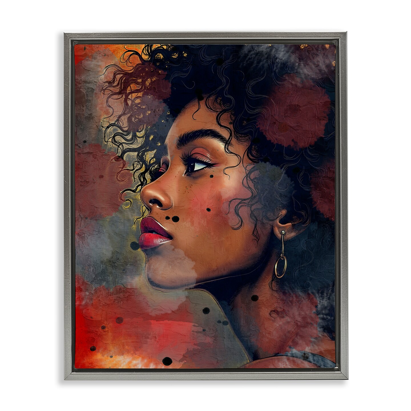 Stupell Industries Vision Female Portrait Floating Frame By Kim Allen ...