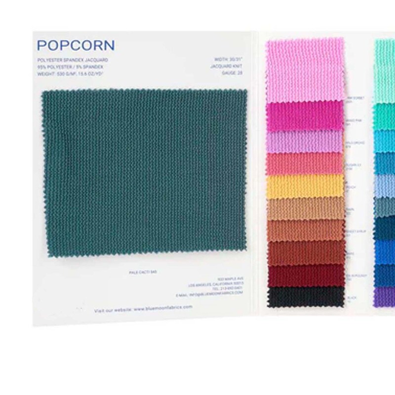 Popcorn Polyester Spandex Jacquard Color Card | Michaels