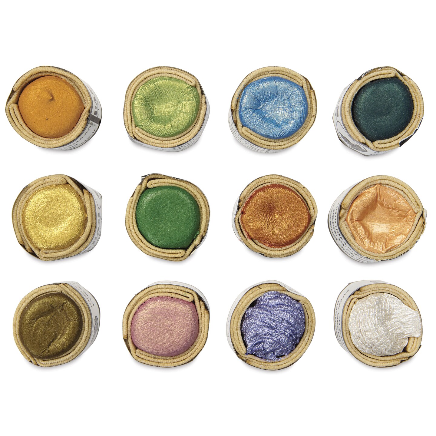 Beam Paints Watercolor Paintstones - Set of 12, Sparkle Spectrum Colors ...