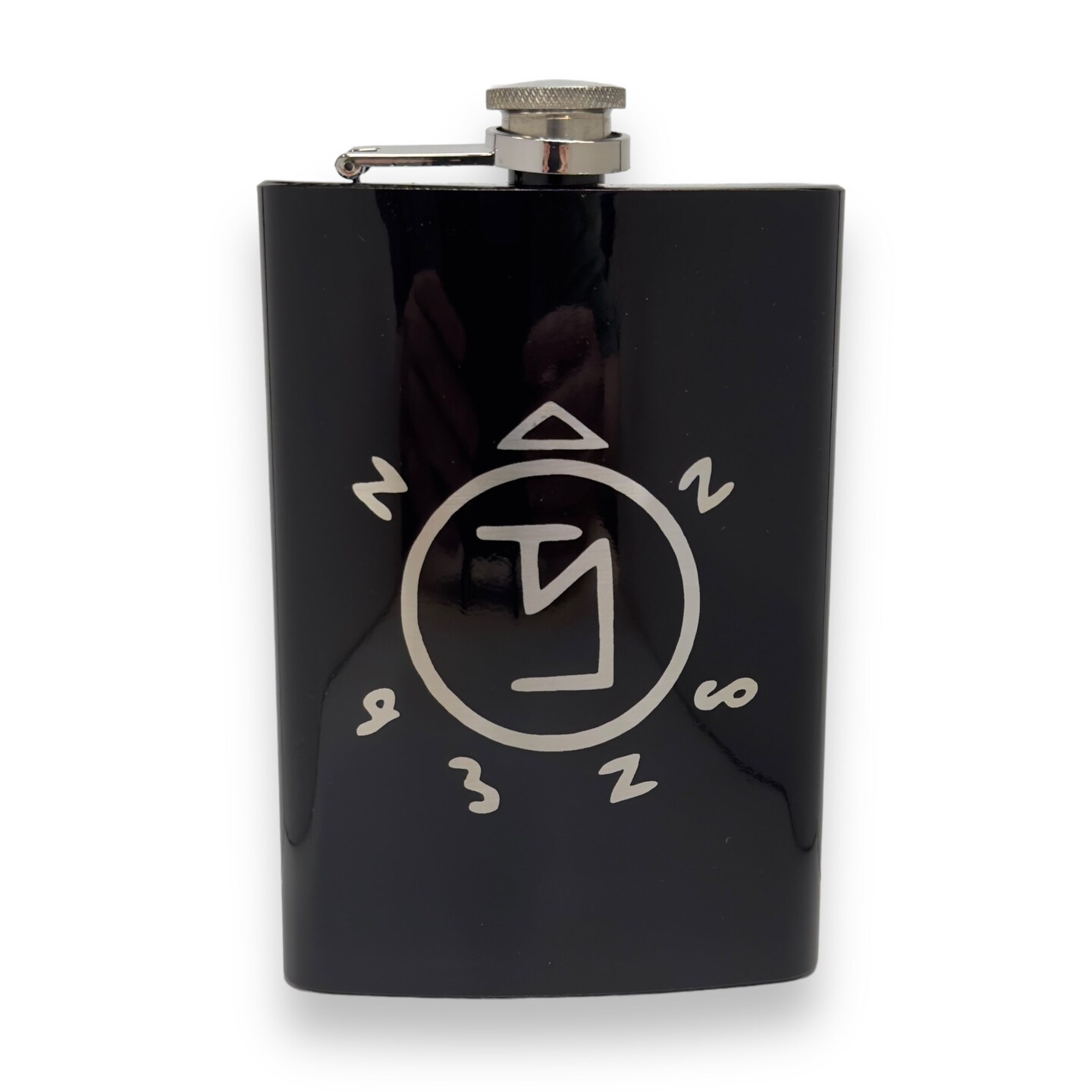8oz BLACK Angel Ward Flask | Michaels