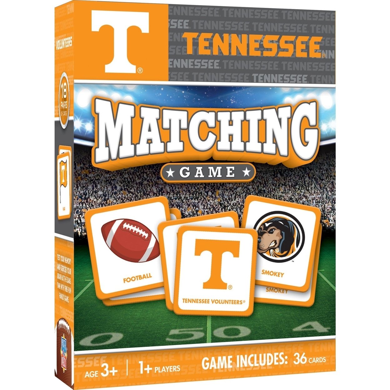 Tennessee Volunteers Matching Game Ncaa Family Fun Memory Card Game ...