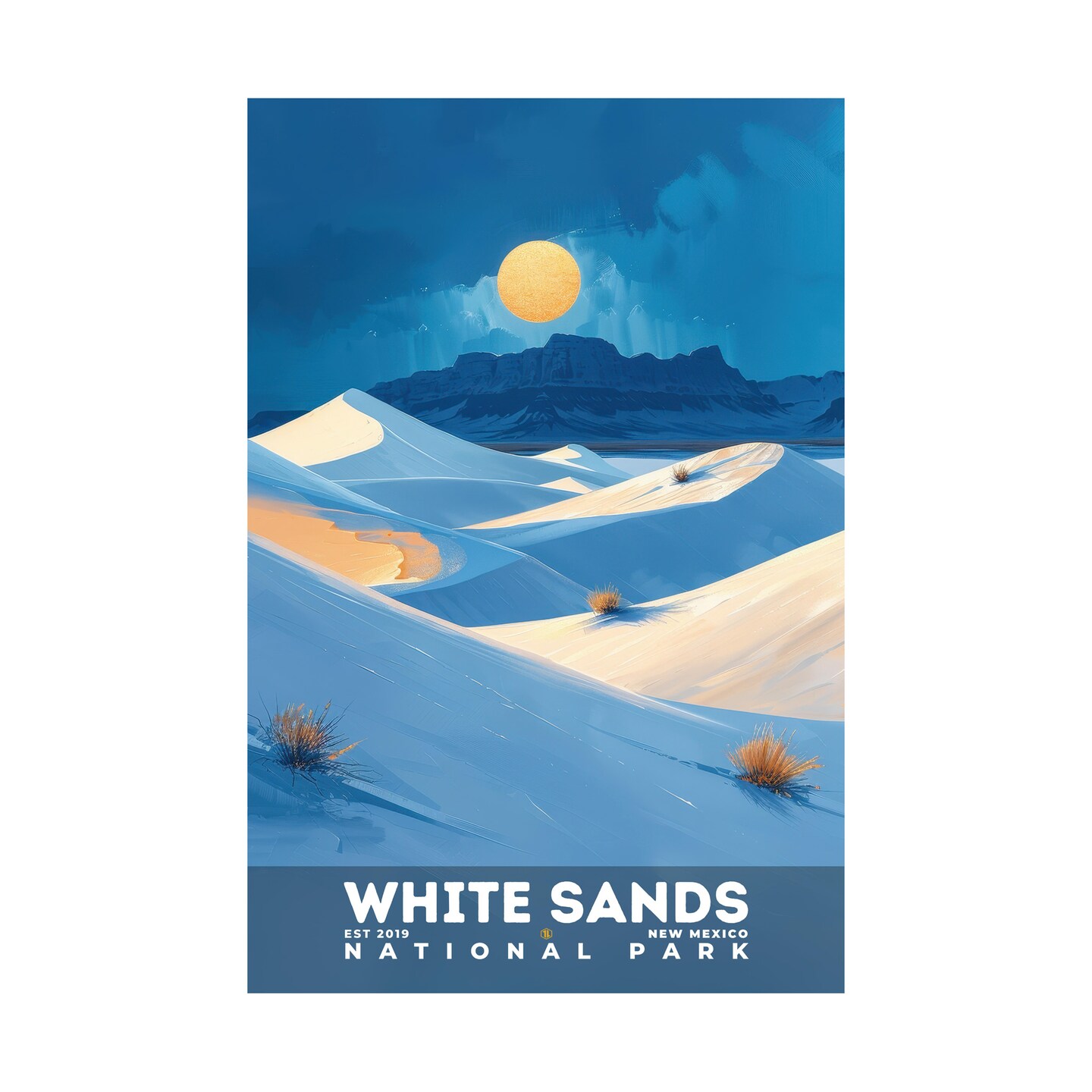 White Sands National Park Poster, Travel Art, Office Poster, Home Decor ...