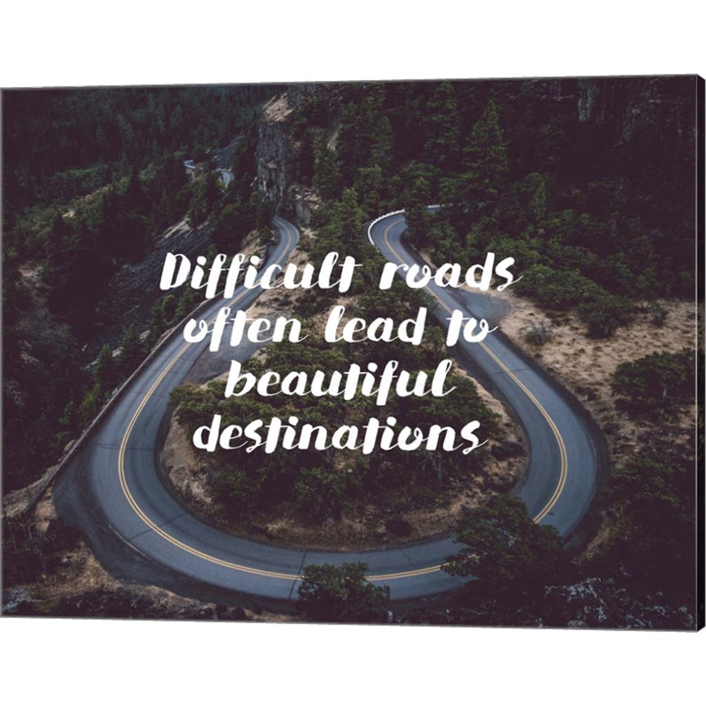 Difficult Roads Strength Forest by Color Me Happy 20" x 16" Canvas Wall ...