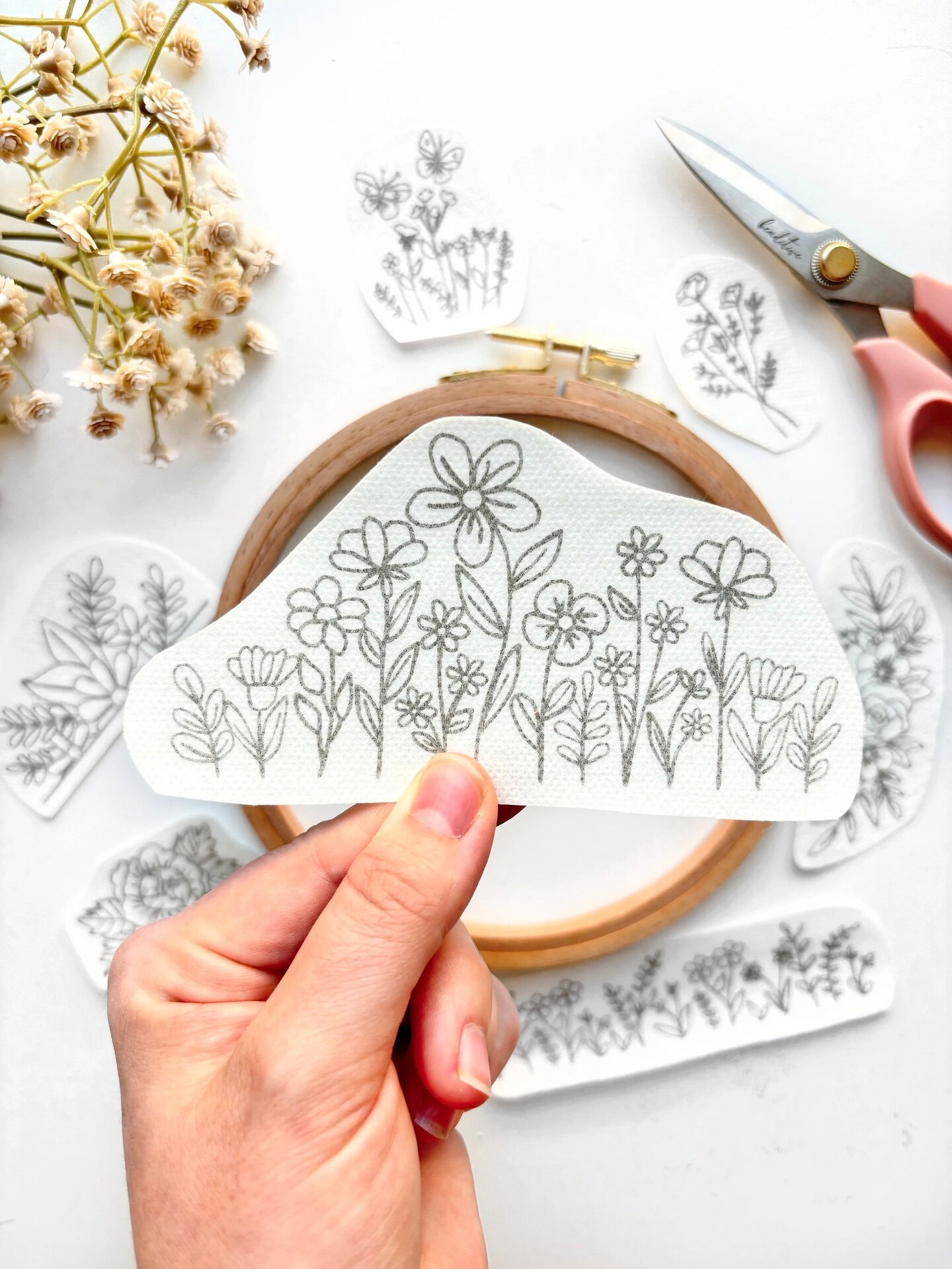 Stick and Stitch Hand Embroidery Stabilizer Pack Wildflower Designs ...