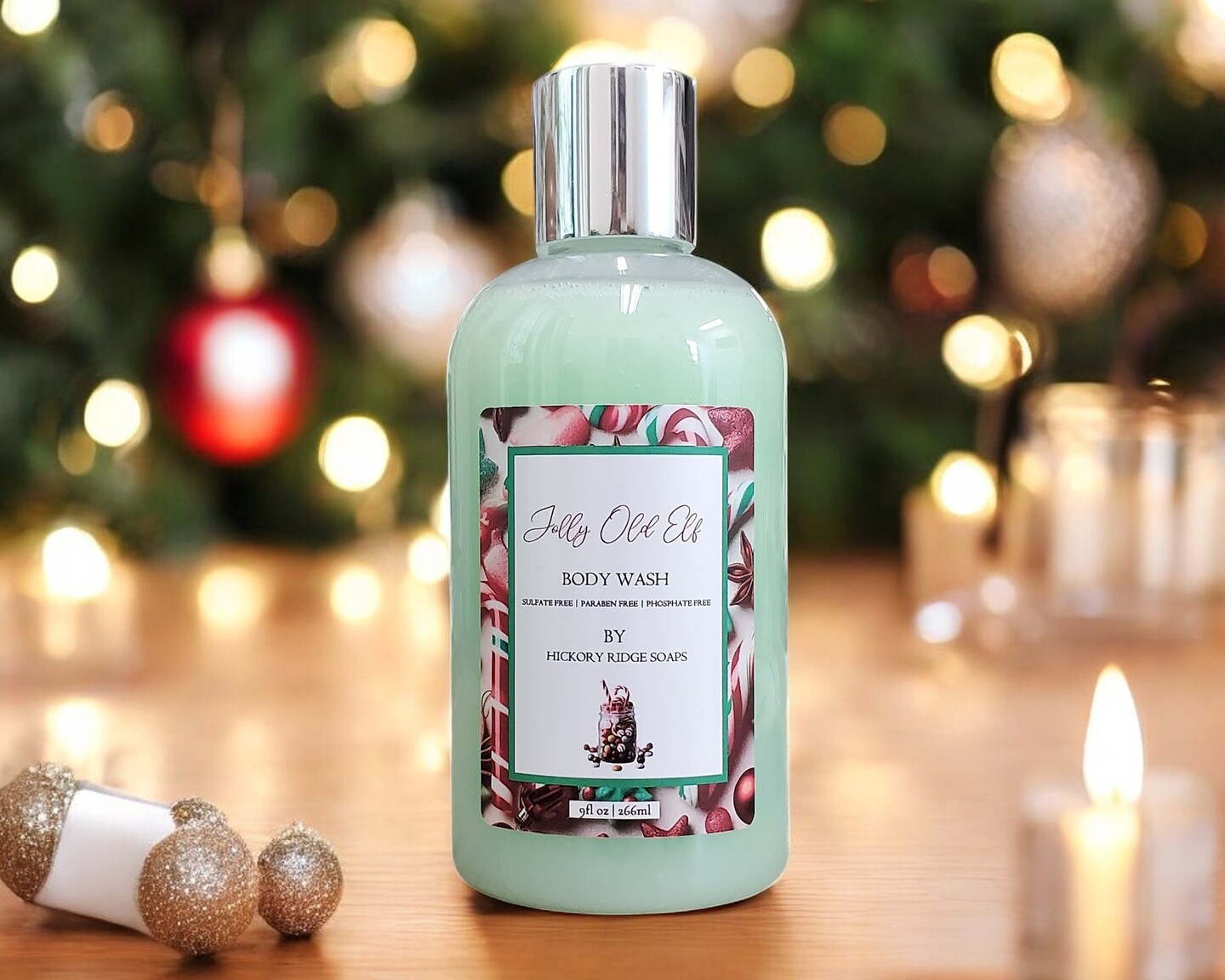 Jolly Old Elf Body Wash - Sulfate-Free Holiday Bliss with Cotton Candy ...