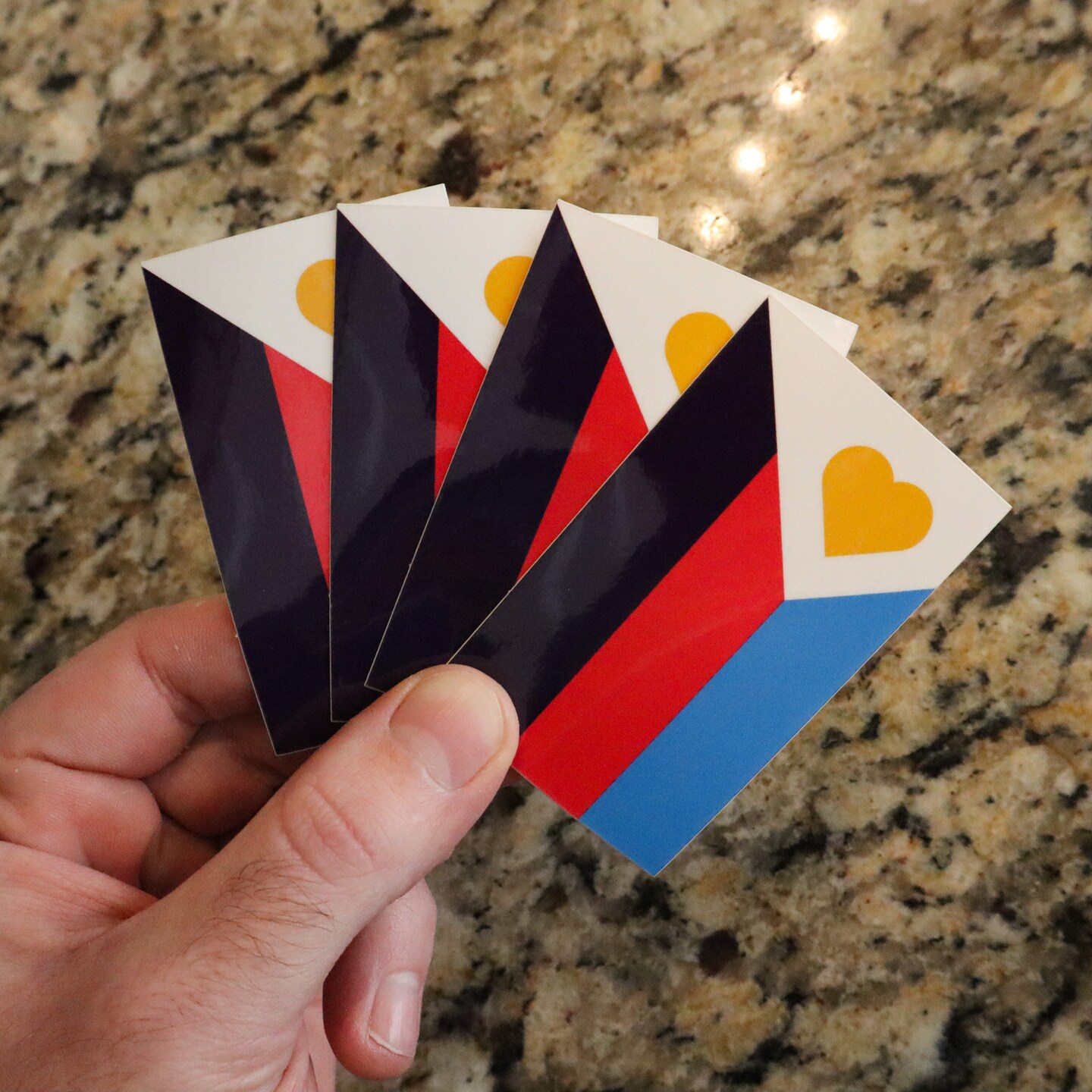 Polyamory Pride Flag Vinyl Sticker 4 Pack | MakerPlace by Michaels