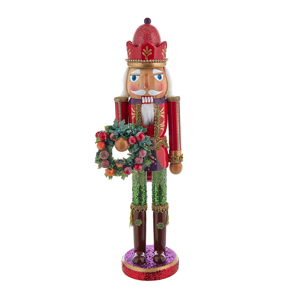 Kurt Adler 15-Inch Wooden Sugar Frost Nutcracker | Michaels