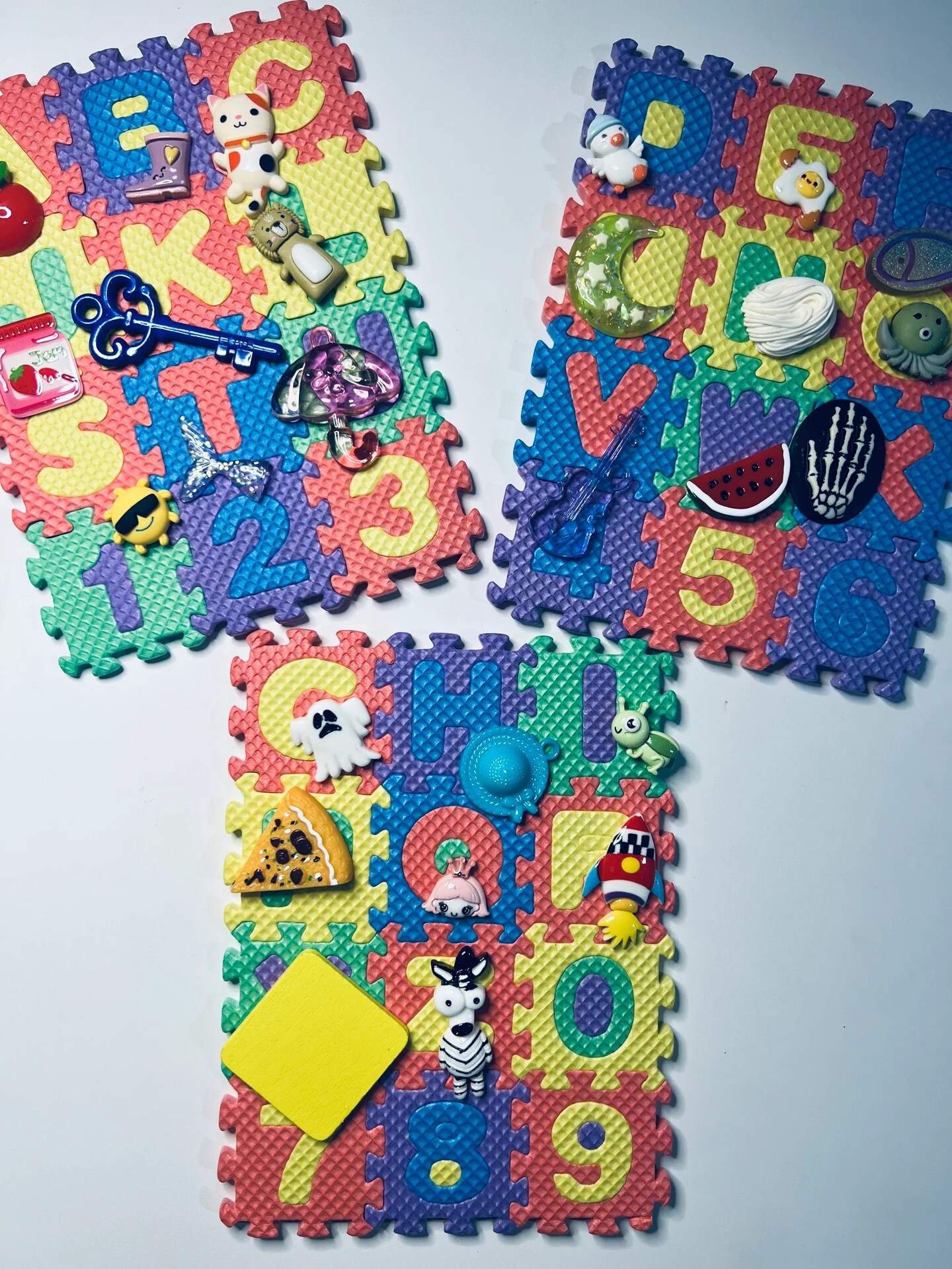 Alphabet Mini Objects with Puzzle Preschool Alphabet Activity Beginning ...