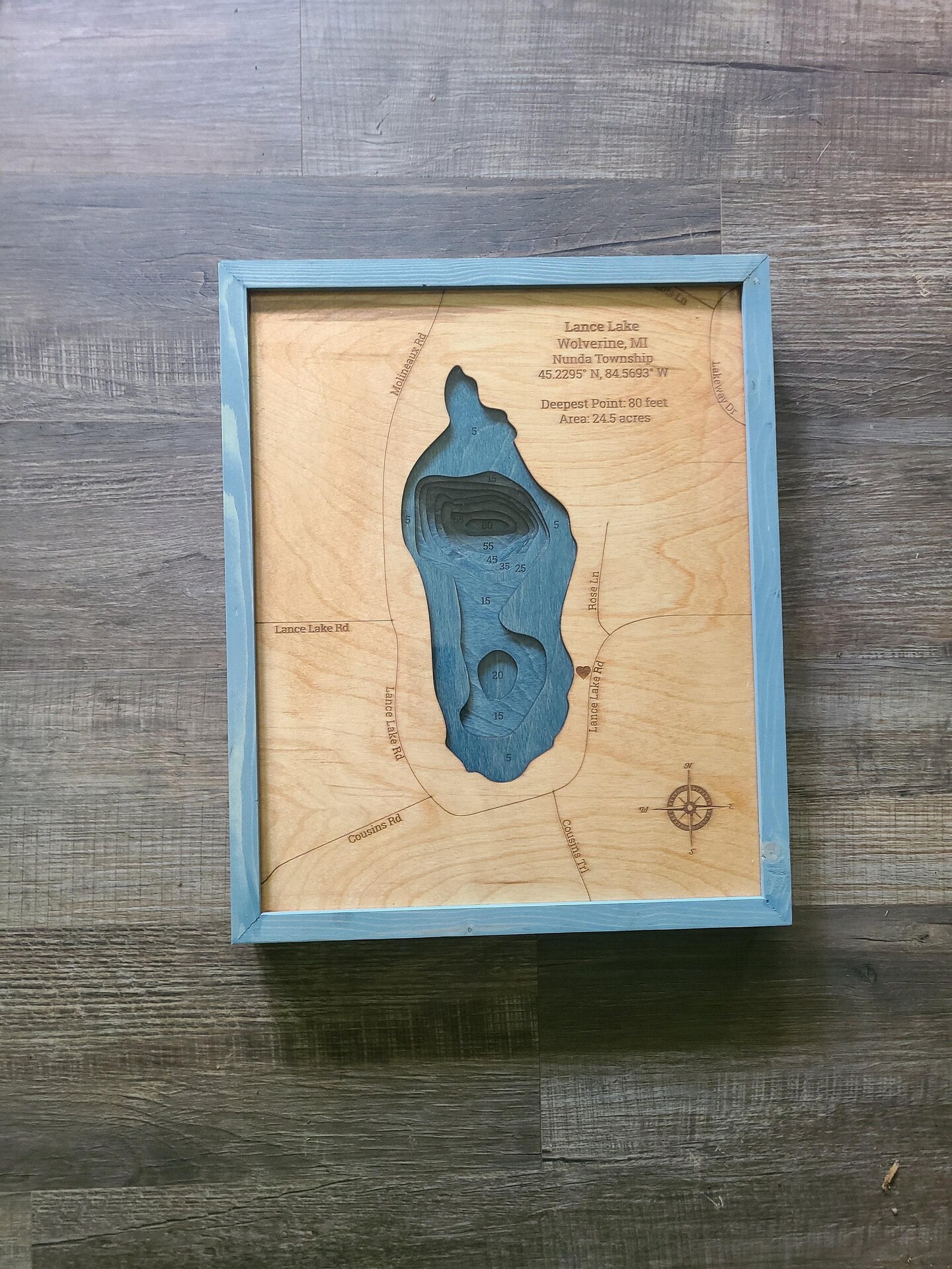 Lance Lake 3d Wood Map | MakerPlace by Michaels