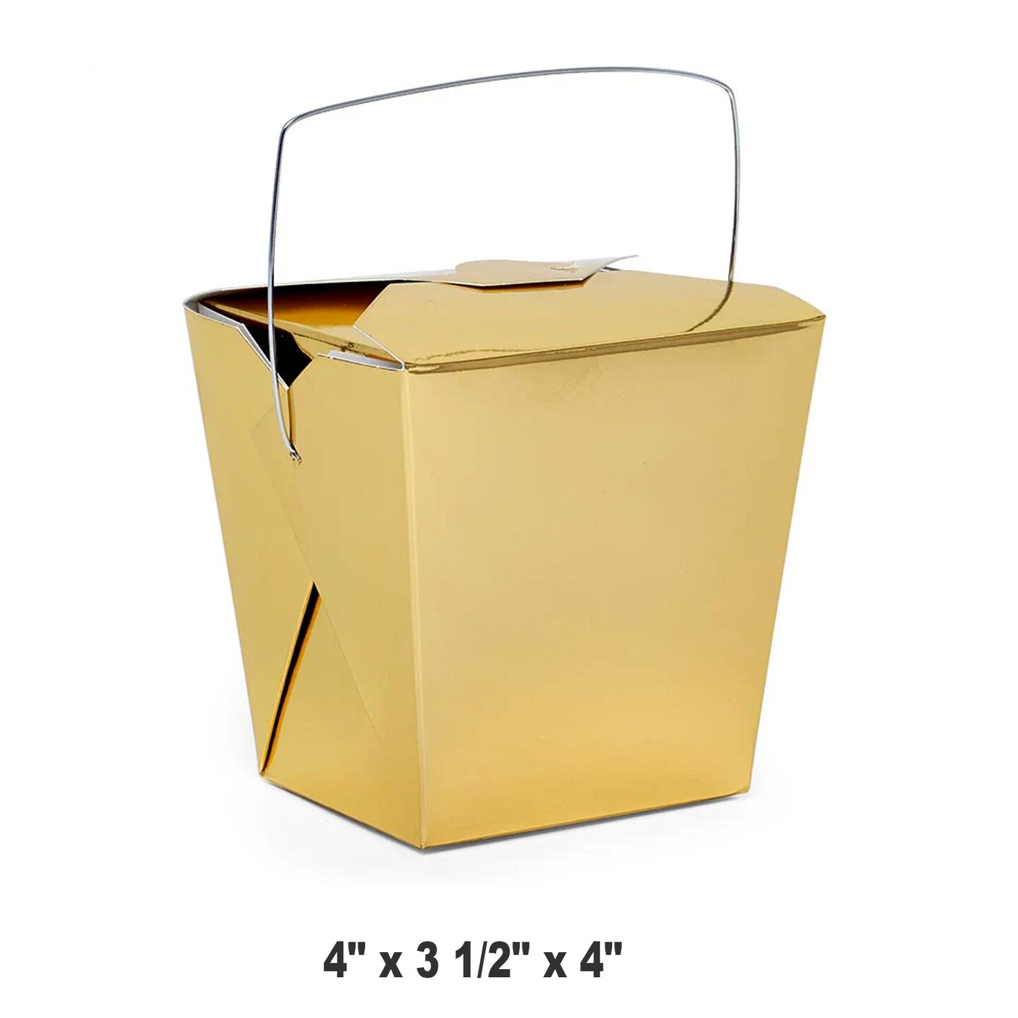 Shiny Wire Handle Boxes 4" x 3.5" x 4" | Michaels