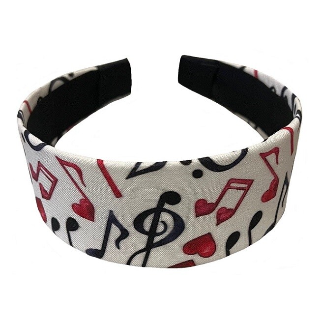Red and Black Music Notes Headband | MakerPlace by Michaels