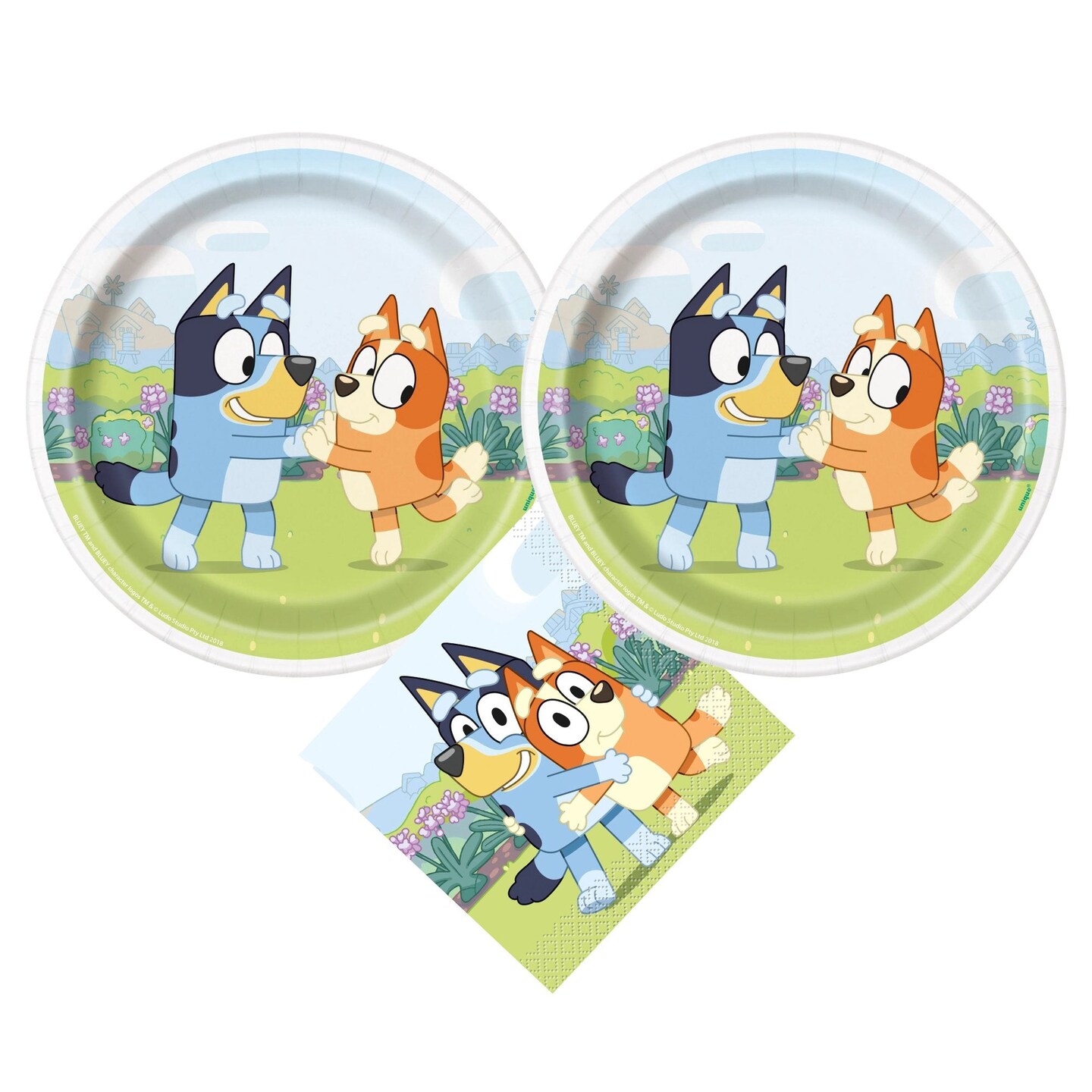 Bluey Birthday Party Supplies Bundle with Bluey Cake Plates and Bluey ...