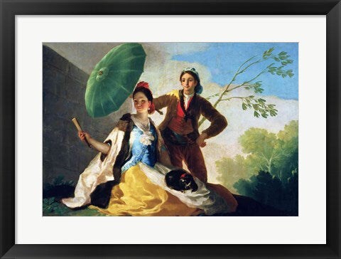 Framed Art The Parasol, 1777 by Francisco De Goya Wall Decor 18x24 ...