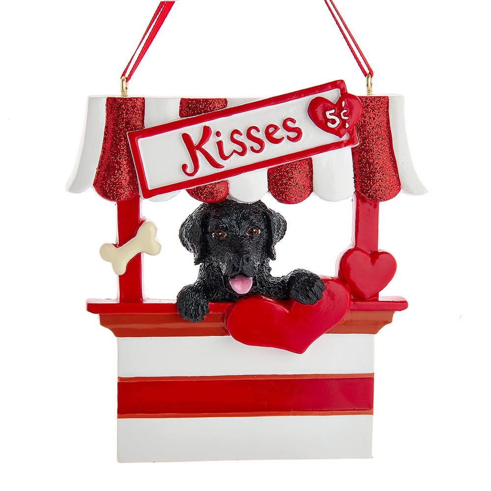 Dog Kisses - Kissing Booth Ornament - Black Lab | Michaels