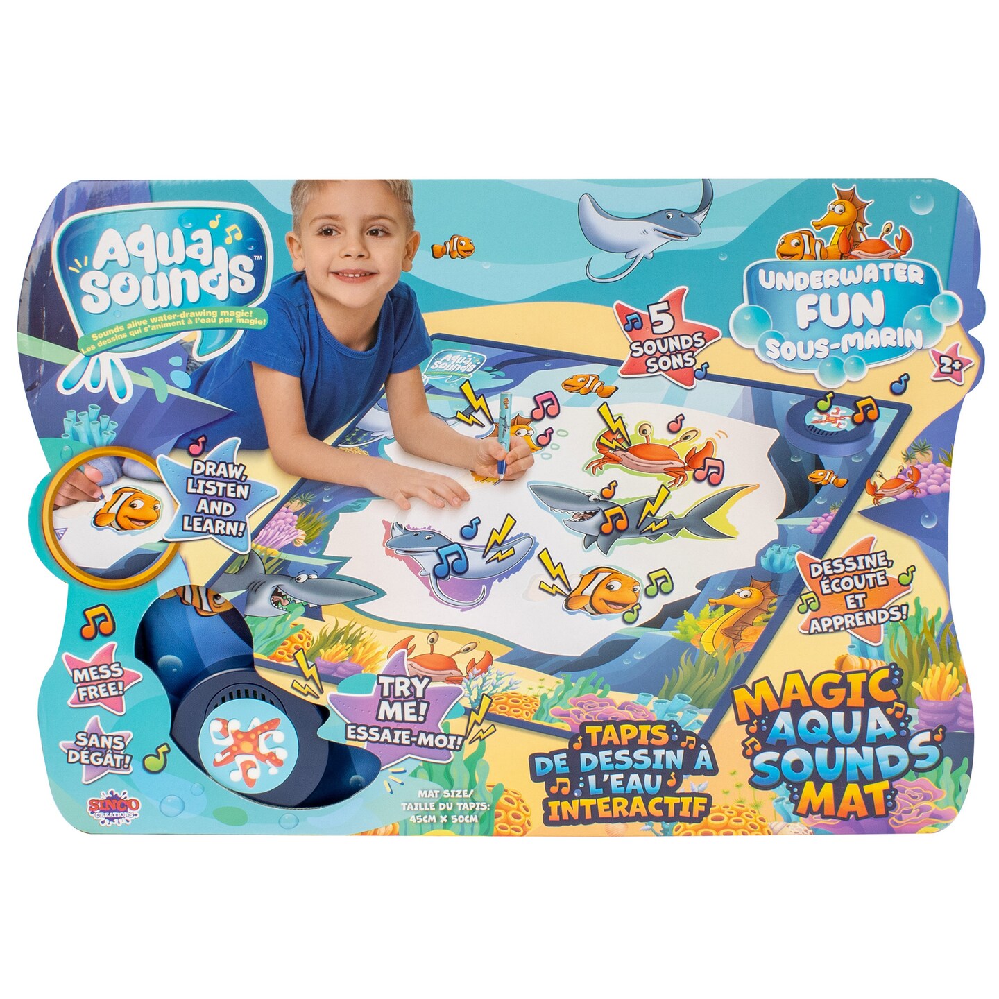 Aqua Sounds Magic Mat: Under The Sea Fantasy - Water Drawing, Character ...