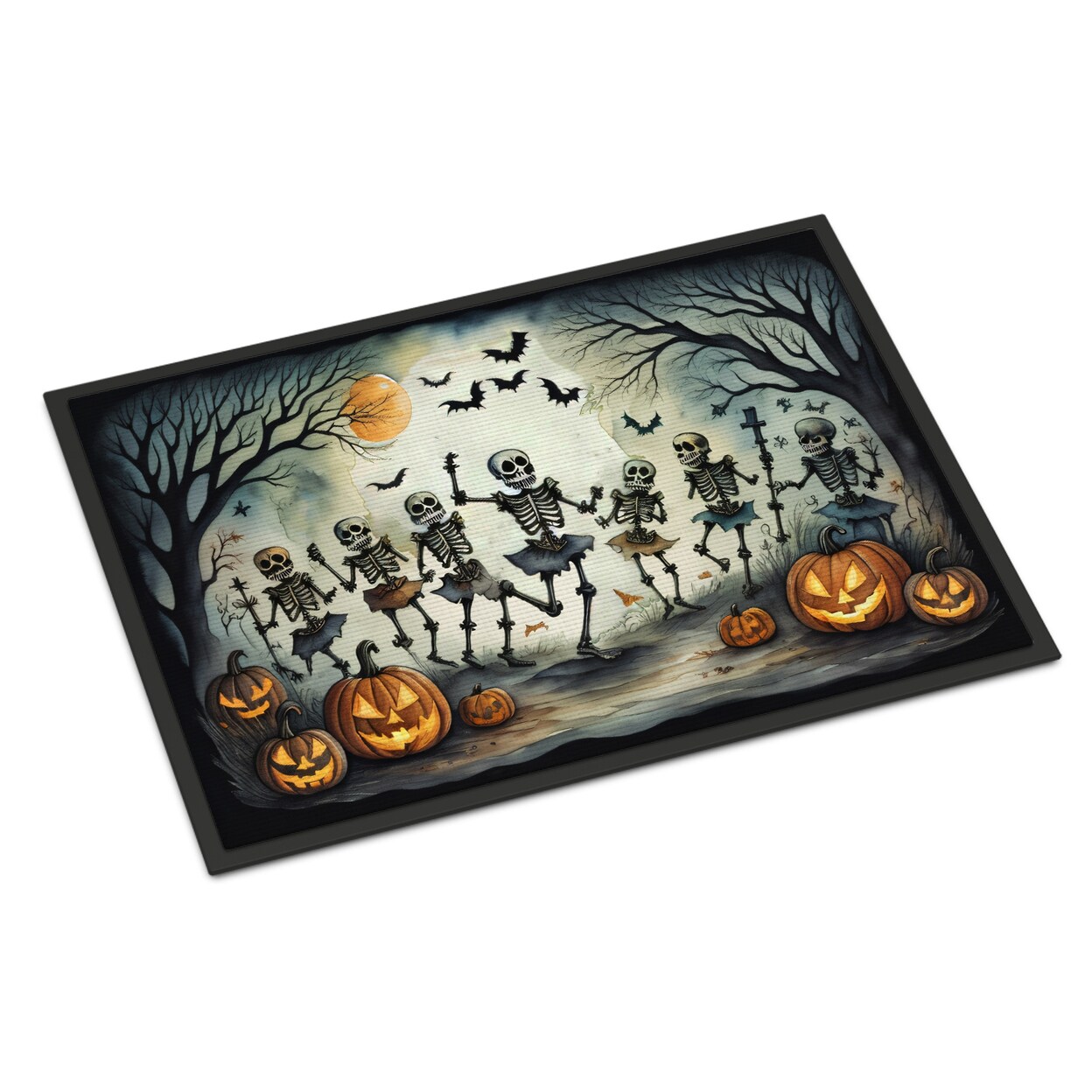 Dancing Skeletons Spooky Halloween Indoor Or Outdoor Mat 24X36 | Michaels