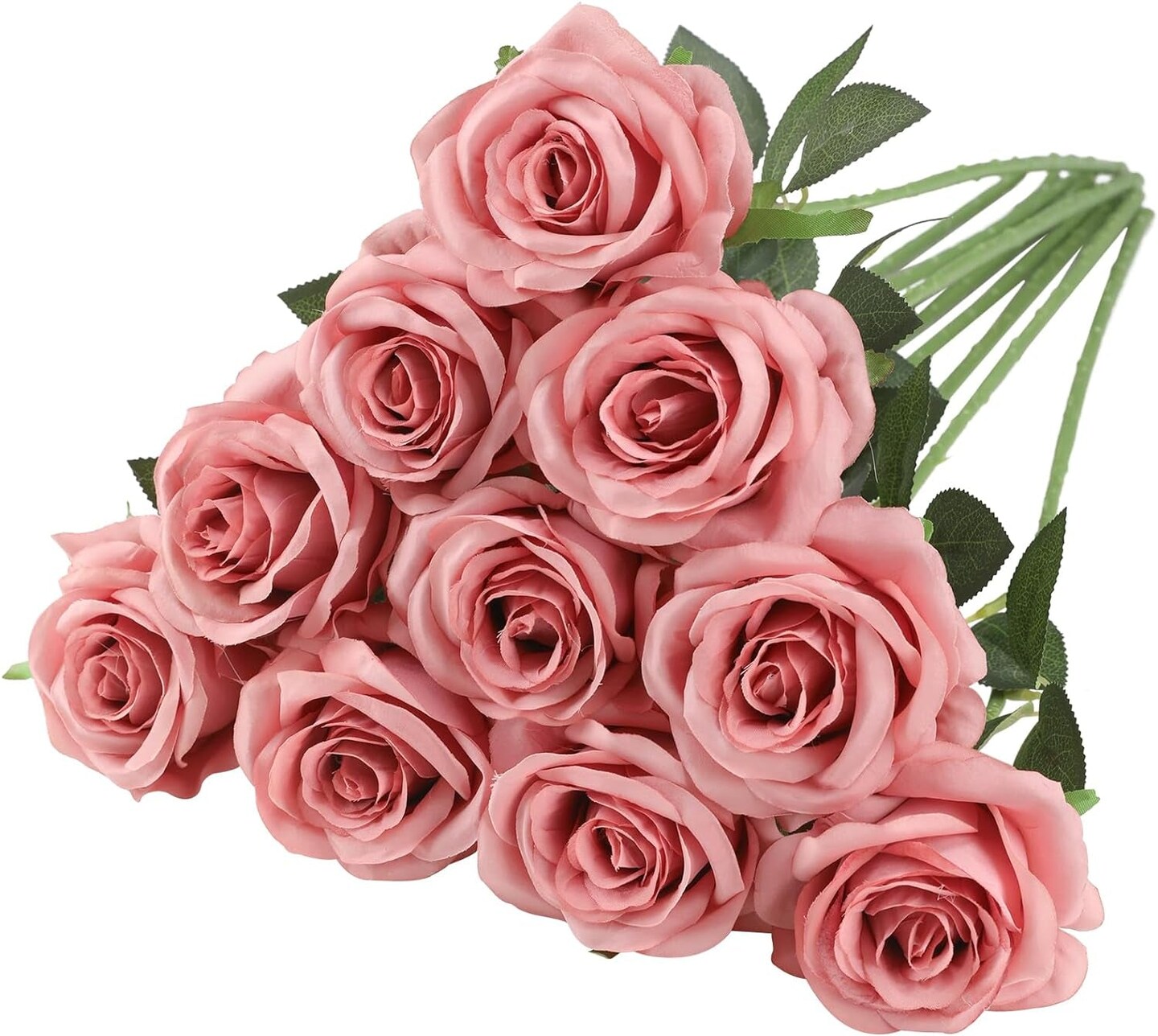 Artificial Silk Rose Flower Bouquet Lifelike Fake Rose for Wedding Home ...