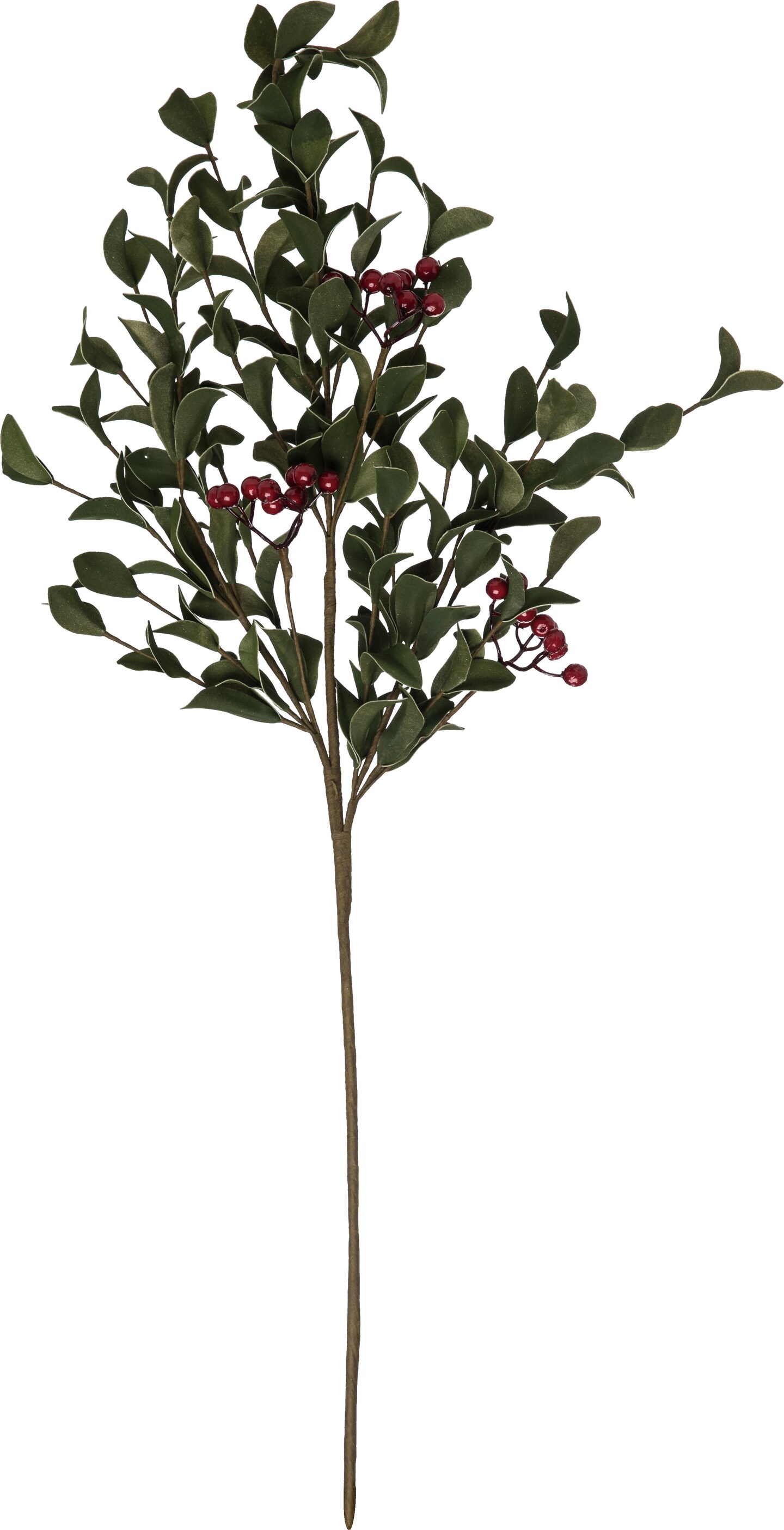 Transpac 32" Green & Red Christmas Berry Spray - Foam Artificial Floral ...