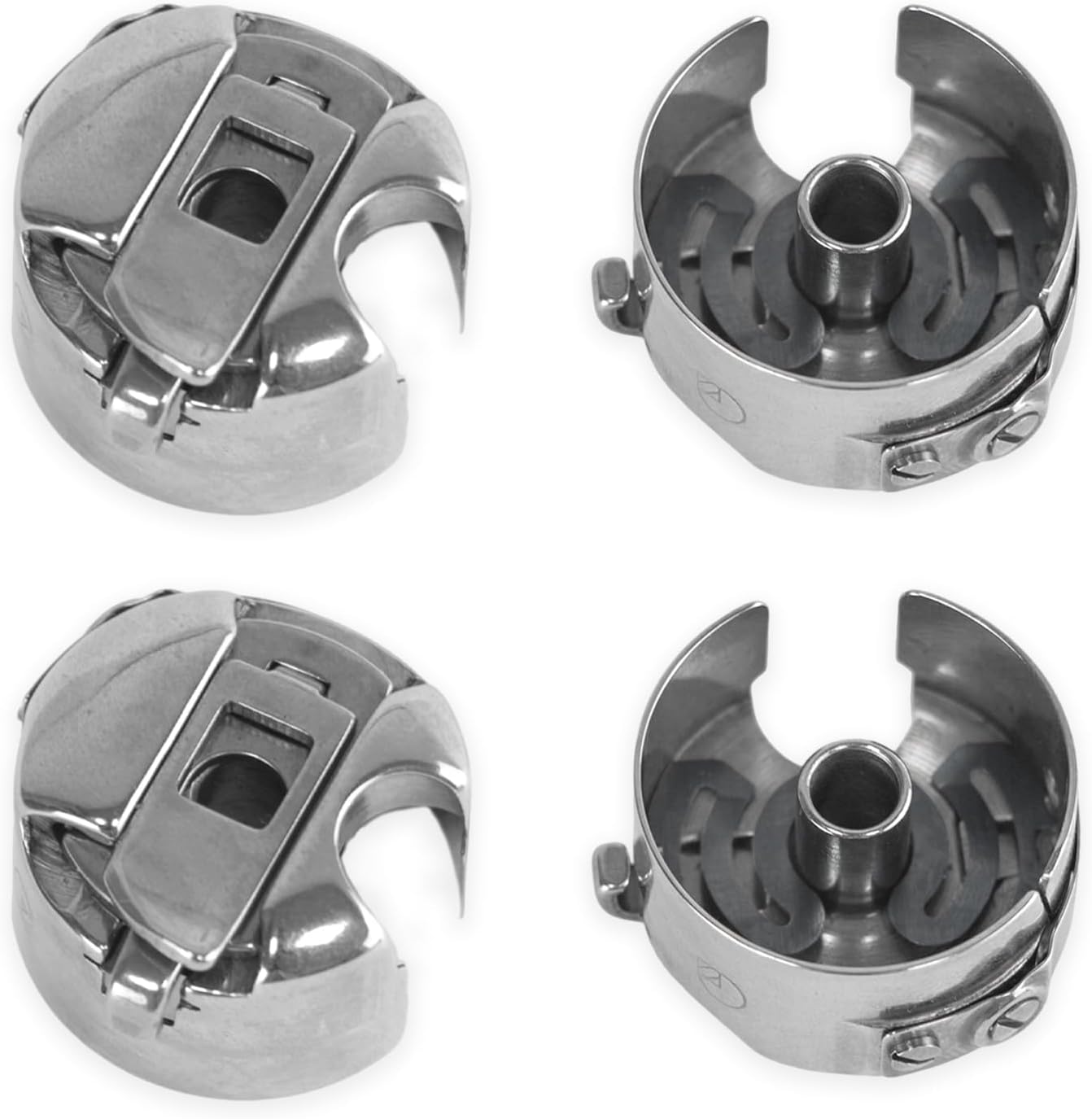 4Pcs Bobbin Case Stainless Steel for Industrial Sewing Machine Single ...