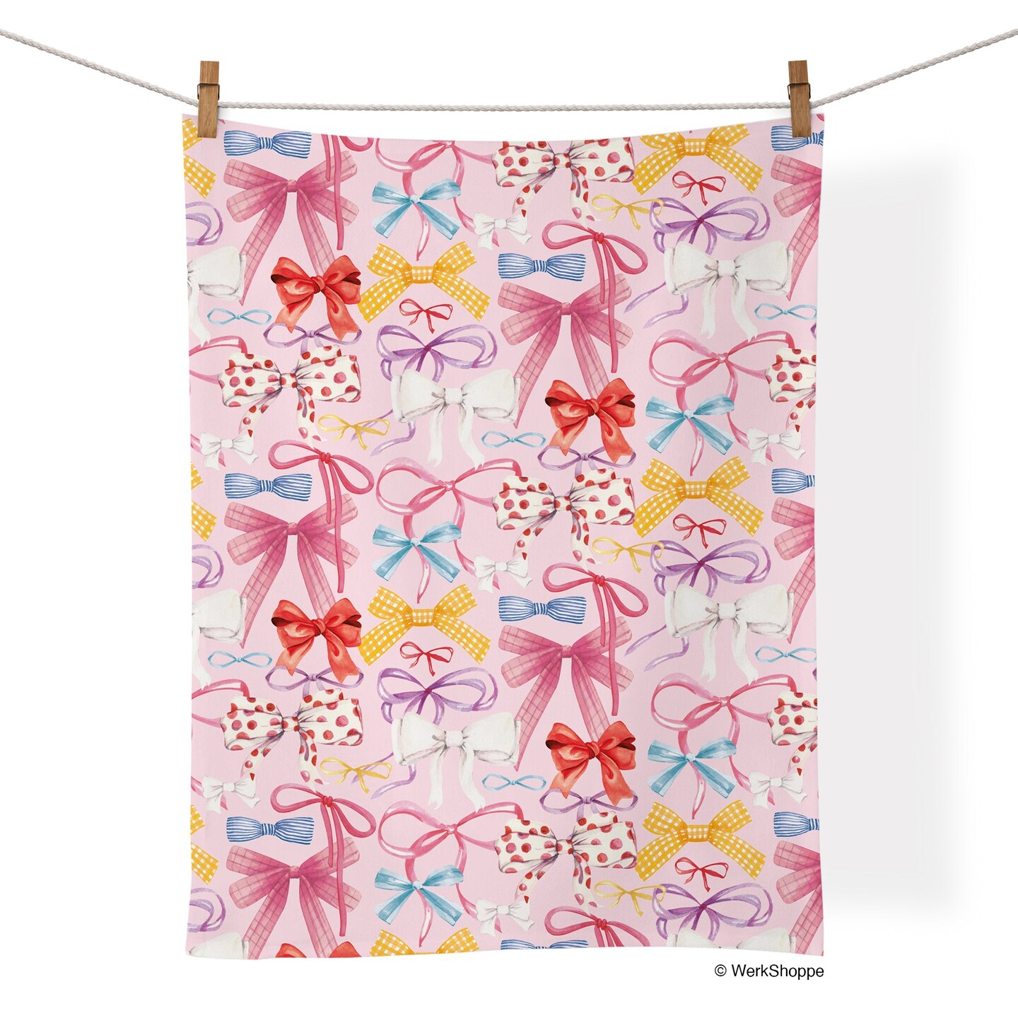 Ribbons & Bows 100% Cotton Tea Towel | Michaels