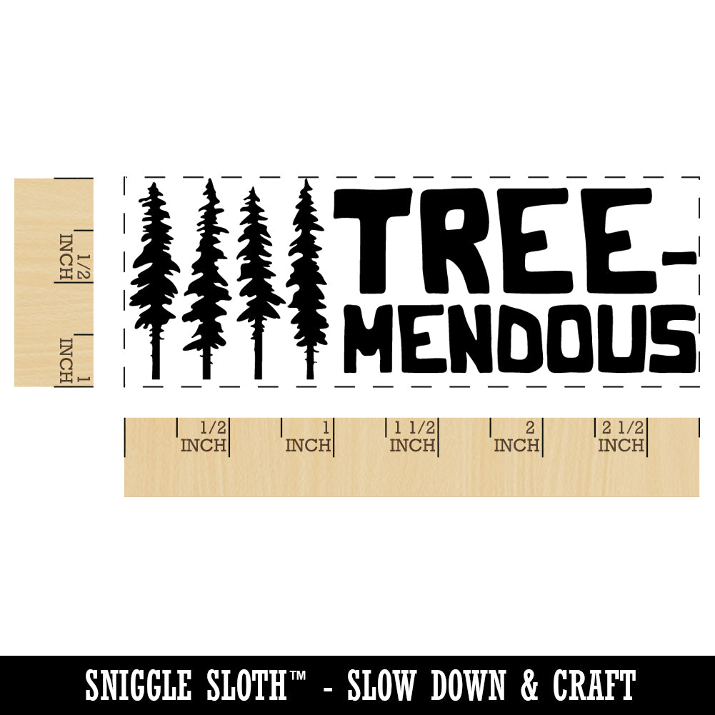 Tree-mendous Tremendous Trees Teacher Student School Self-Inking Rubber ...