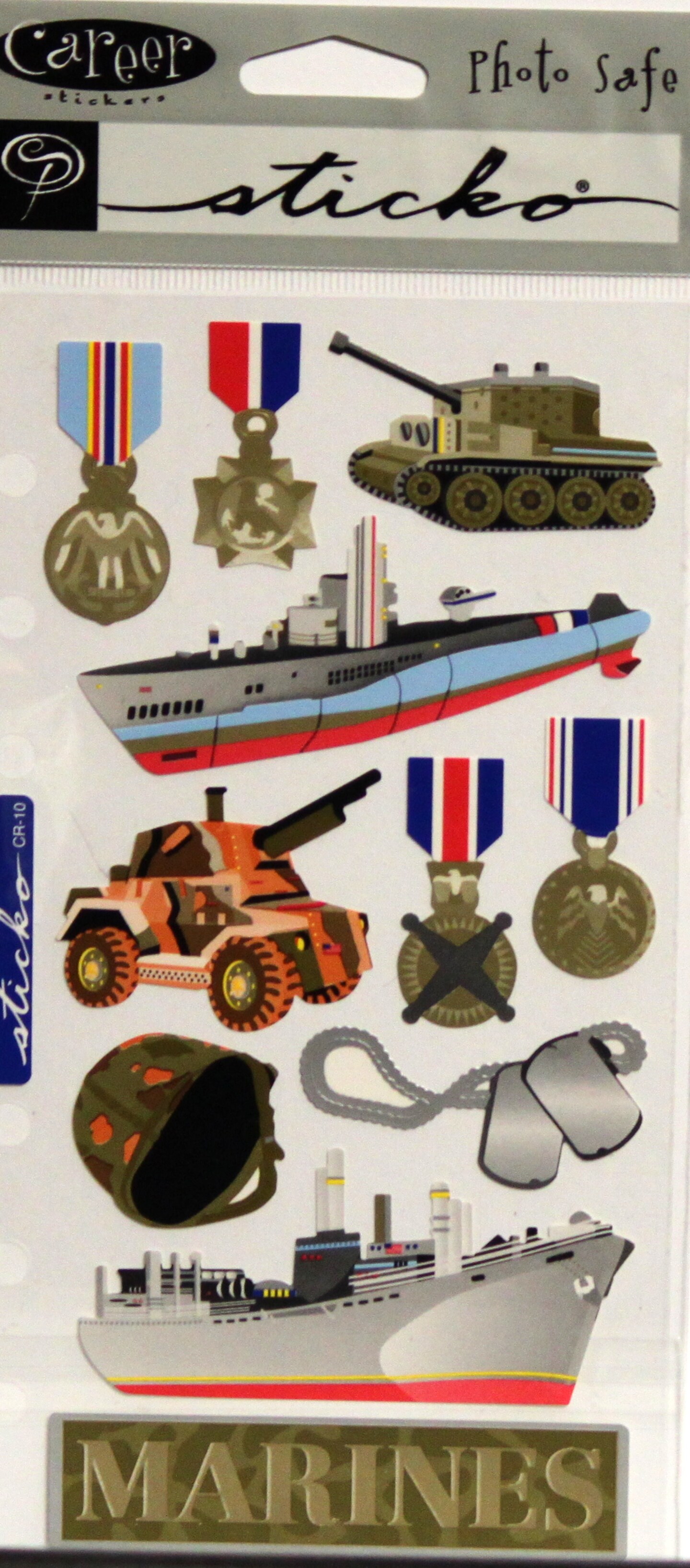 Sticko Marines WWII Vintage Stickers | Michaels