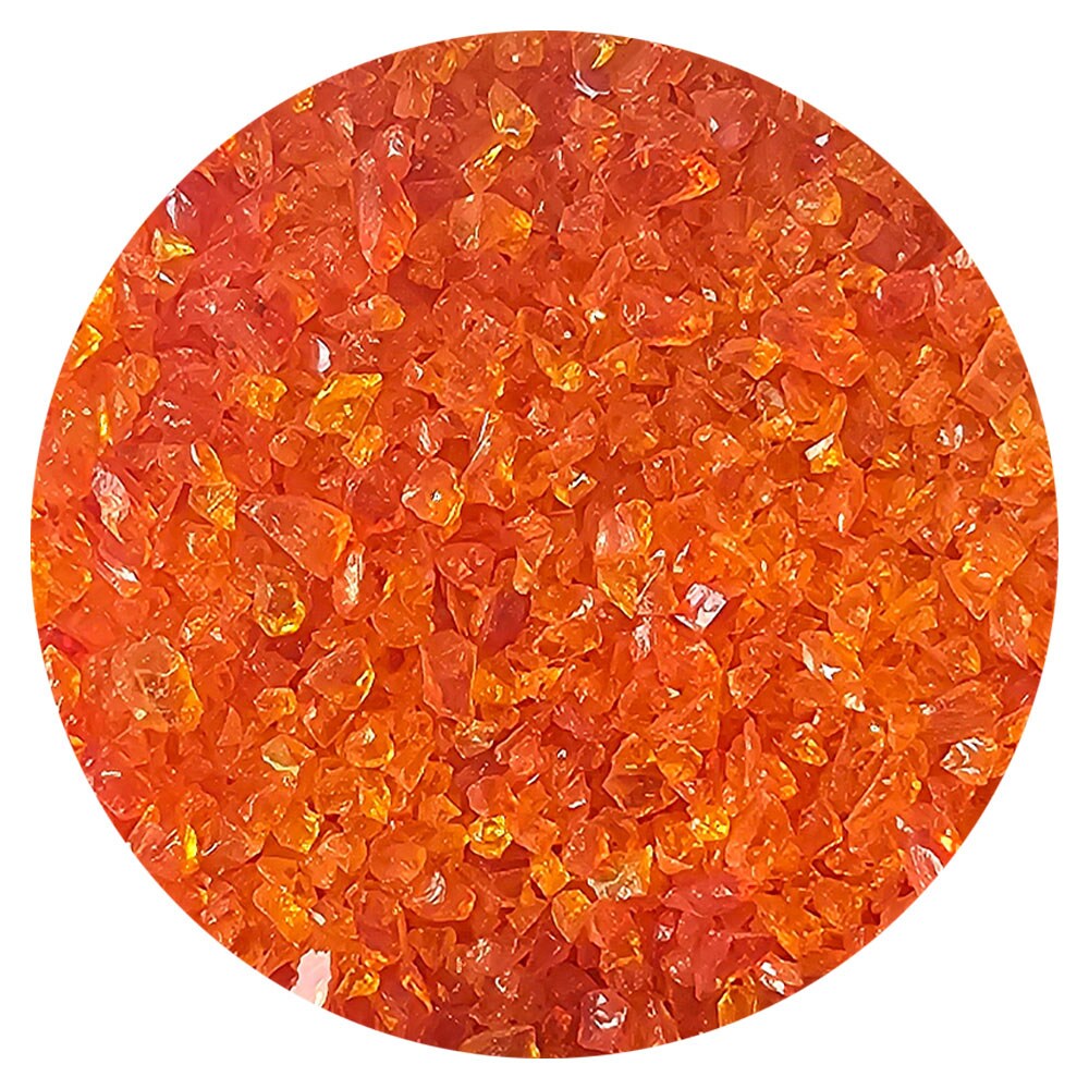 Wissmach Glass Frit Orange/Red Transparent Coarse 1lb. Jar 96coe-51 ...