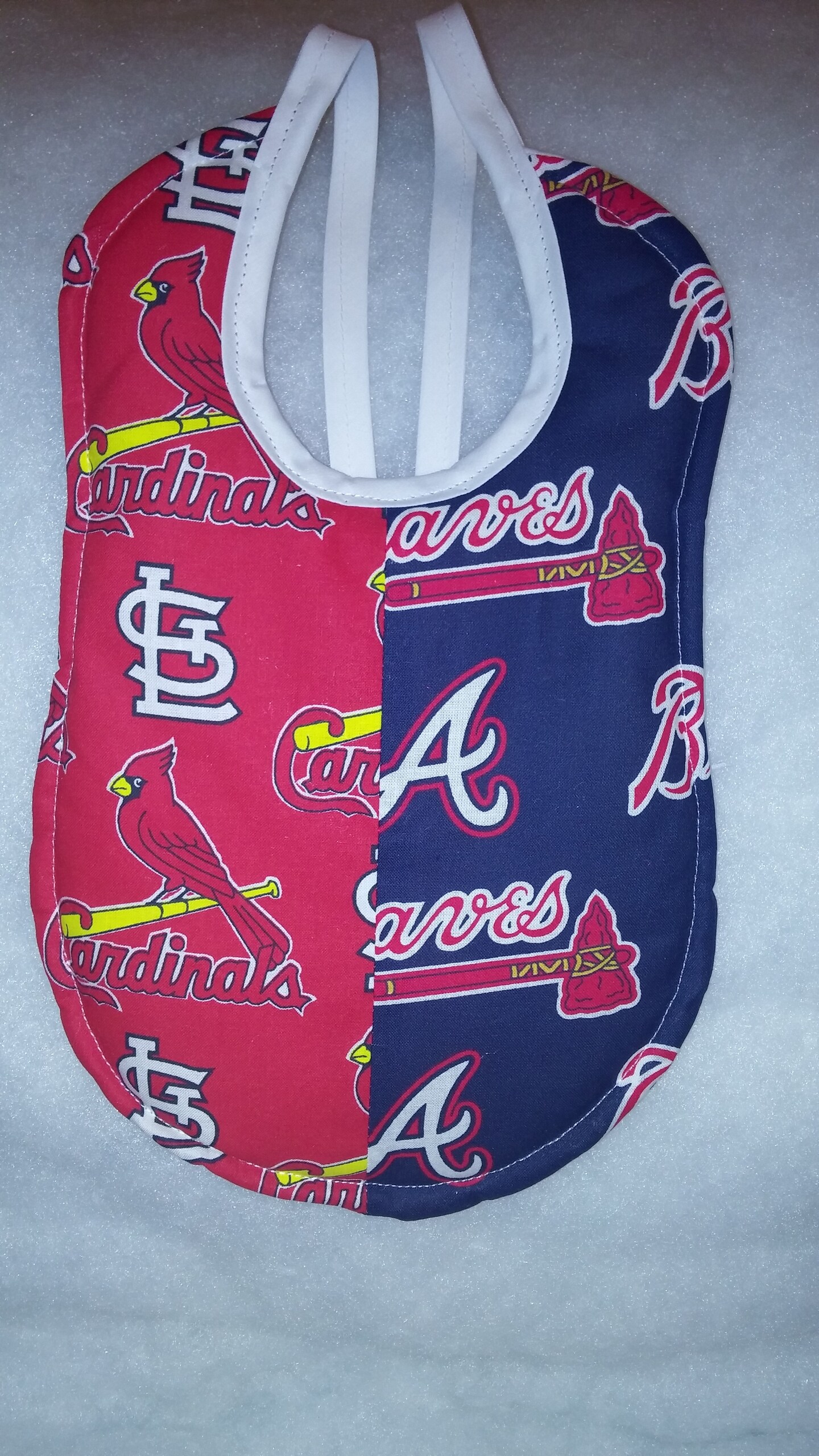 Baseball House Divided Baby Bibs made with Major League Baseball fabric ...