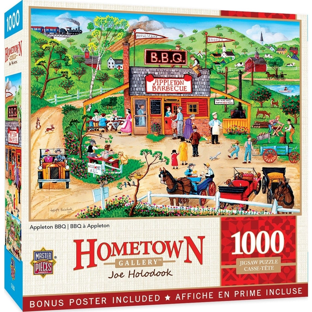 Hometown Gallery Appleton Bbq 1000 Piece Jigsaw Puzzle 19.25 X 26.75 ...