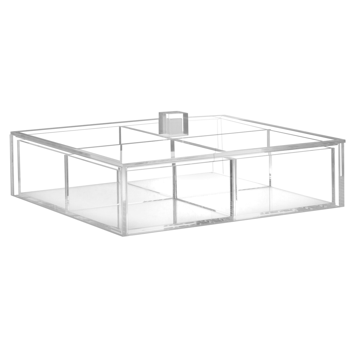 Lucite Box with 4 Square Dishes | Michaels