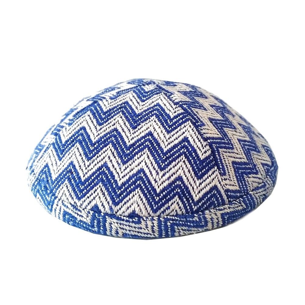 Kippah Blue White Winter Design | Michaels