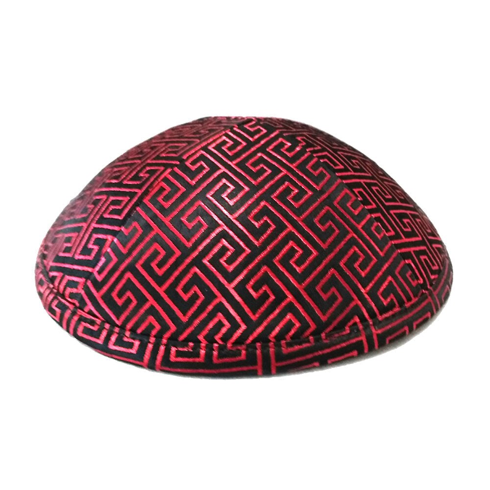 Kippah Red Brown Deluxe Brocade | Michaels