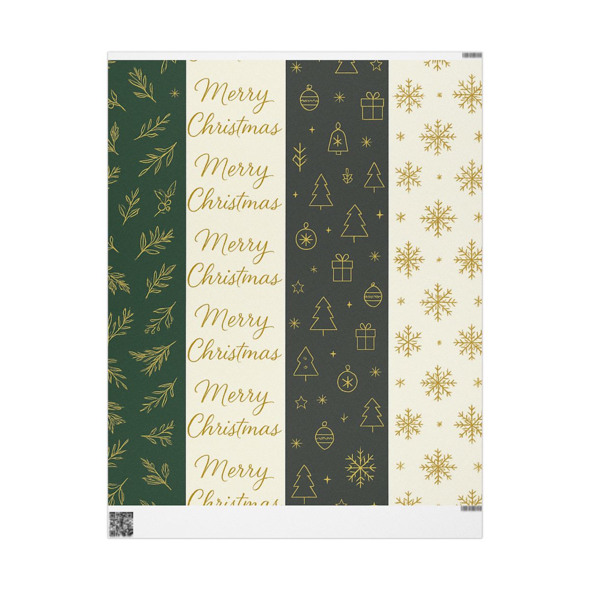 Christmas Wrapping Paper Set - Merry Christmas Designs - 30" x 180 ...