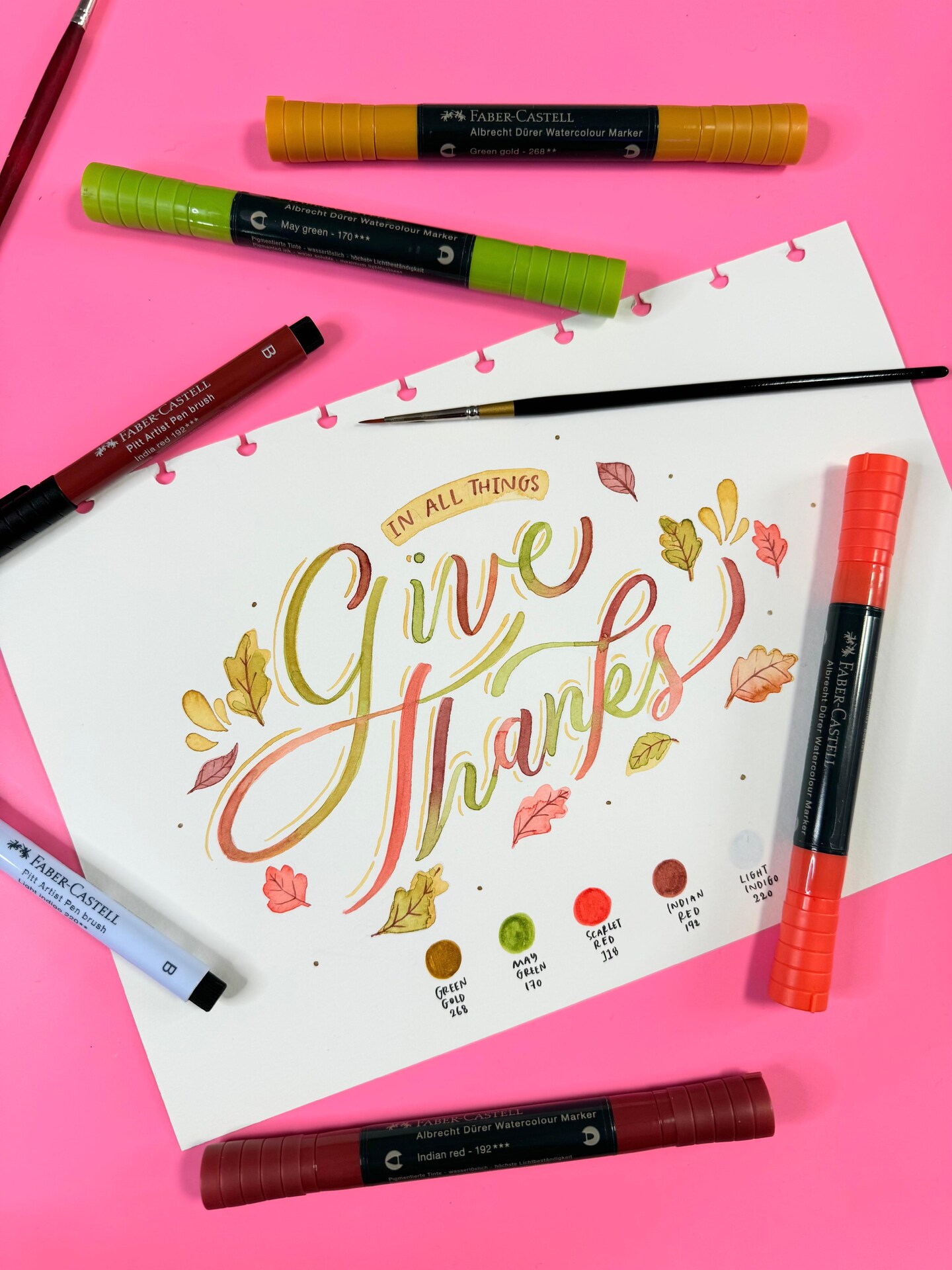 Grateful Hand-Lettering with Faber-Castell® Albrecht Durer Markers ...