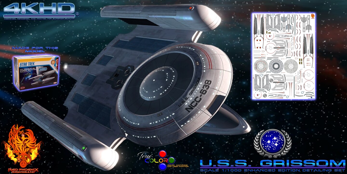 U.S.S. Grissom-Oberth Class 1-1000 Scale Enhanced Edition Aztec-Hull ...