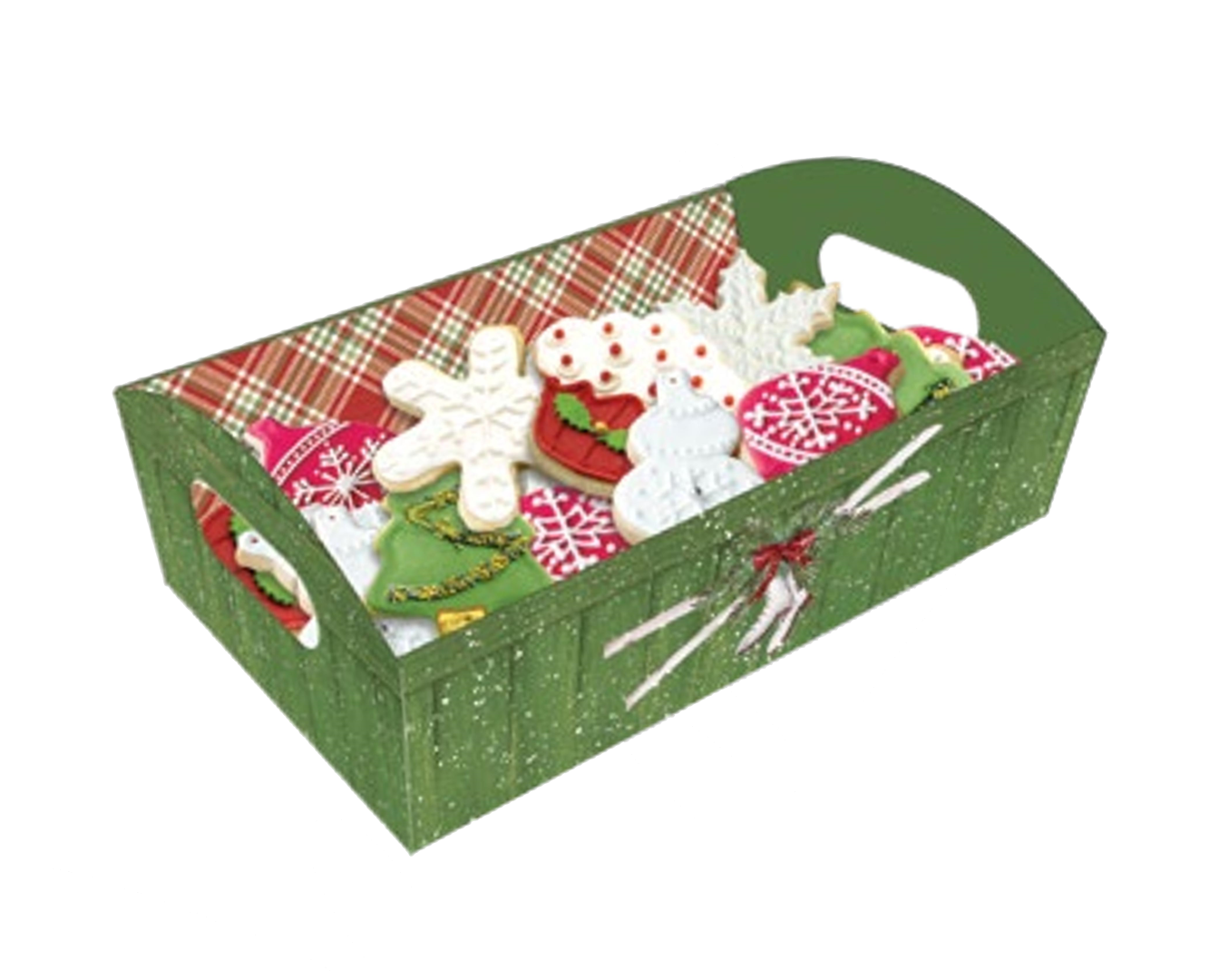 Cookie Tray With Cello Wrap - Winter Skates | Michaels
