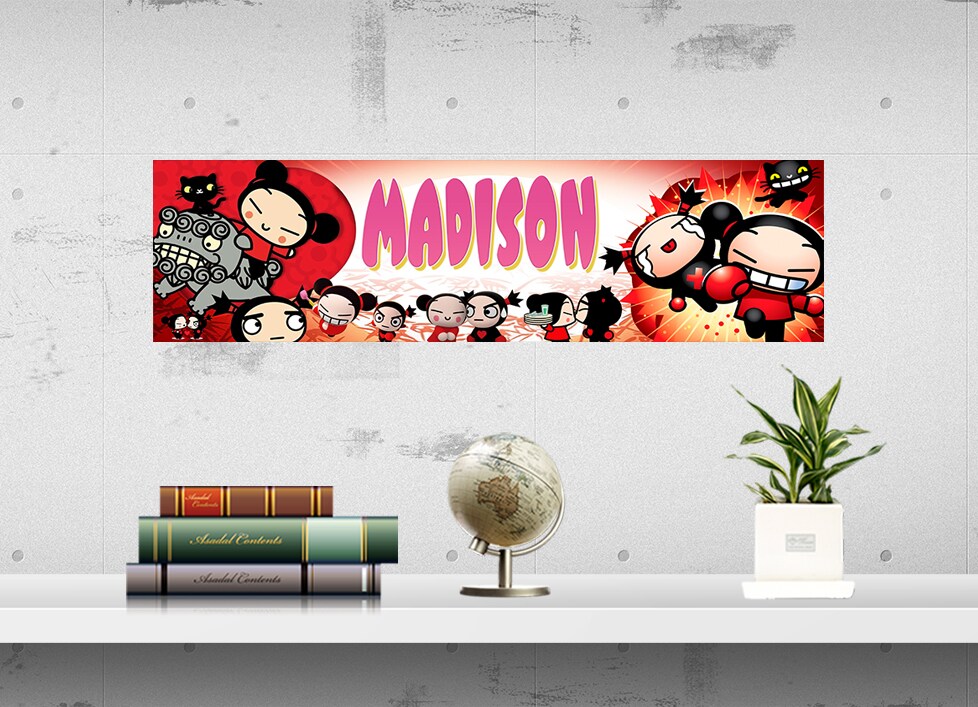 Pucca - Personalized Poster with Your Name, Birthday Banner, Customized ...