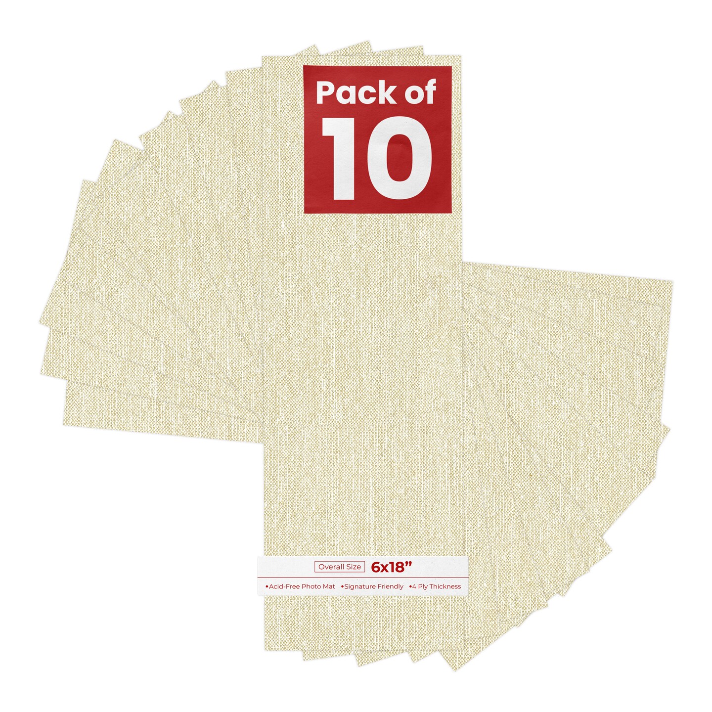 Off White Canvas 6x18 Uncut Mat Board - Blank Sheets, No Opening, Color ...