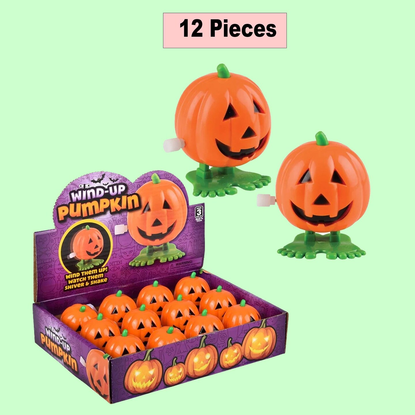 2 Inch Wind Up Jack O Lantern 12 Pieces | Michaels