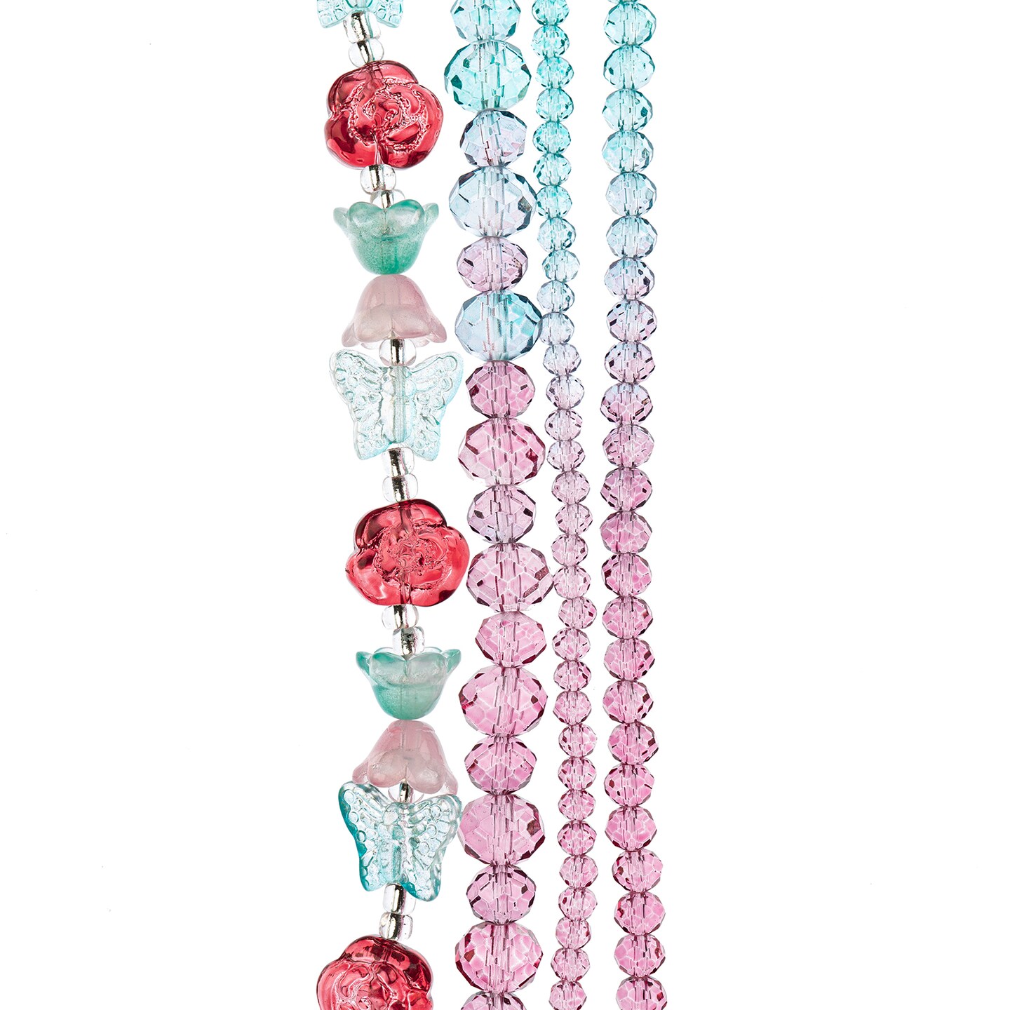 Crystal Lane DIY Glass Garden 7in Mixed Bead Strands | Michaels