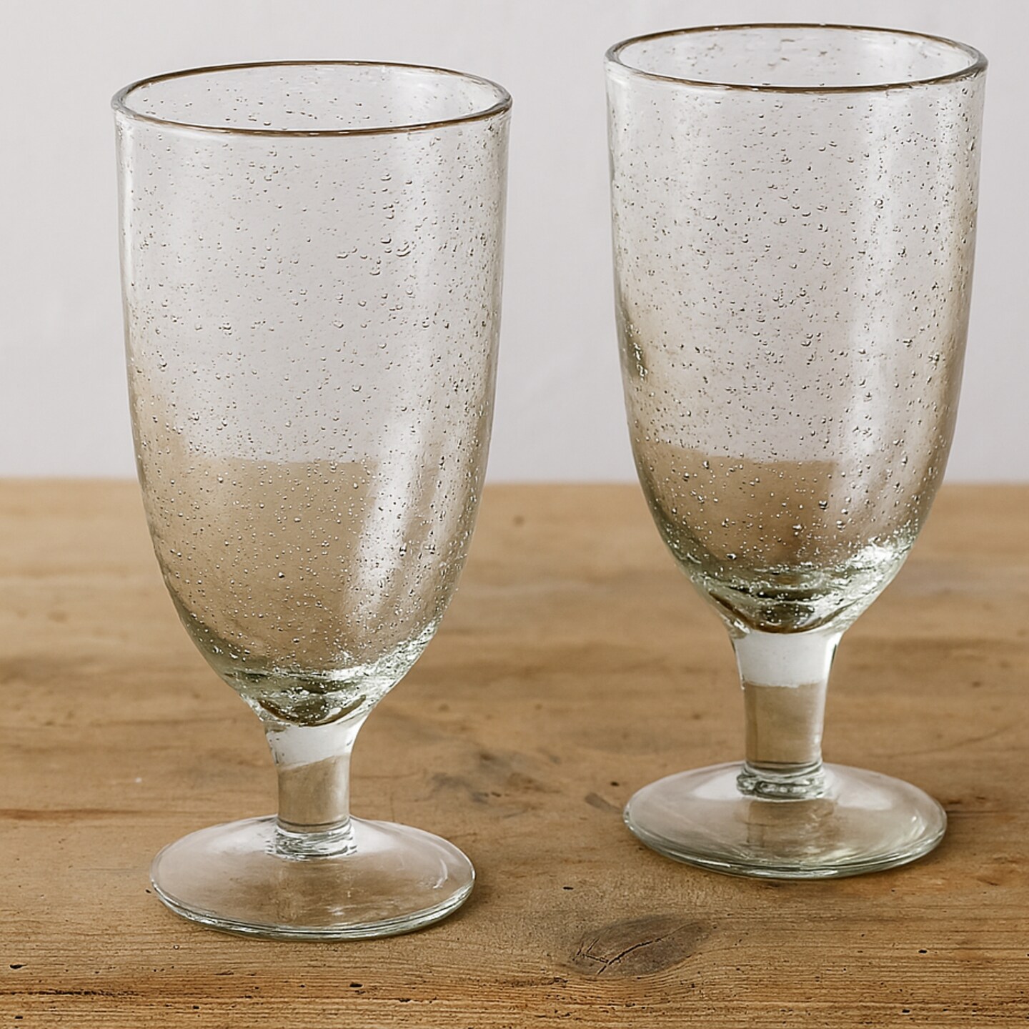 Bubble Clear Glass Iced Tea Goblet 22 oz. Set 2, Color: Clear, Count: 2 ...