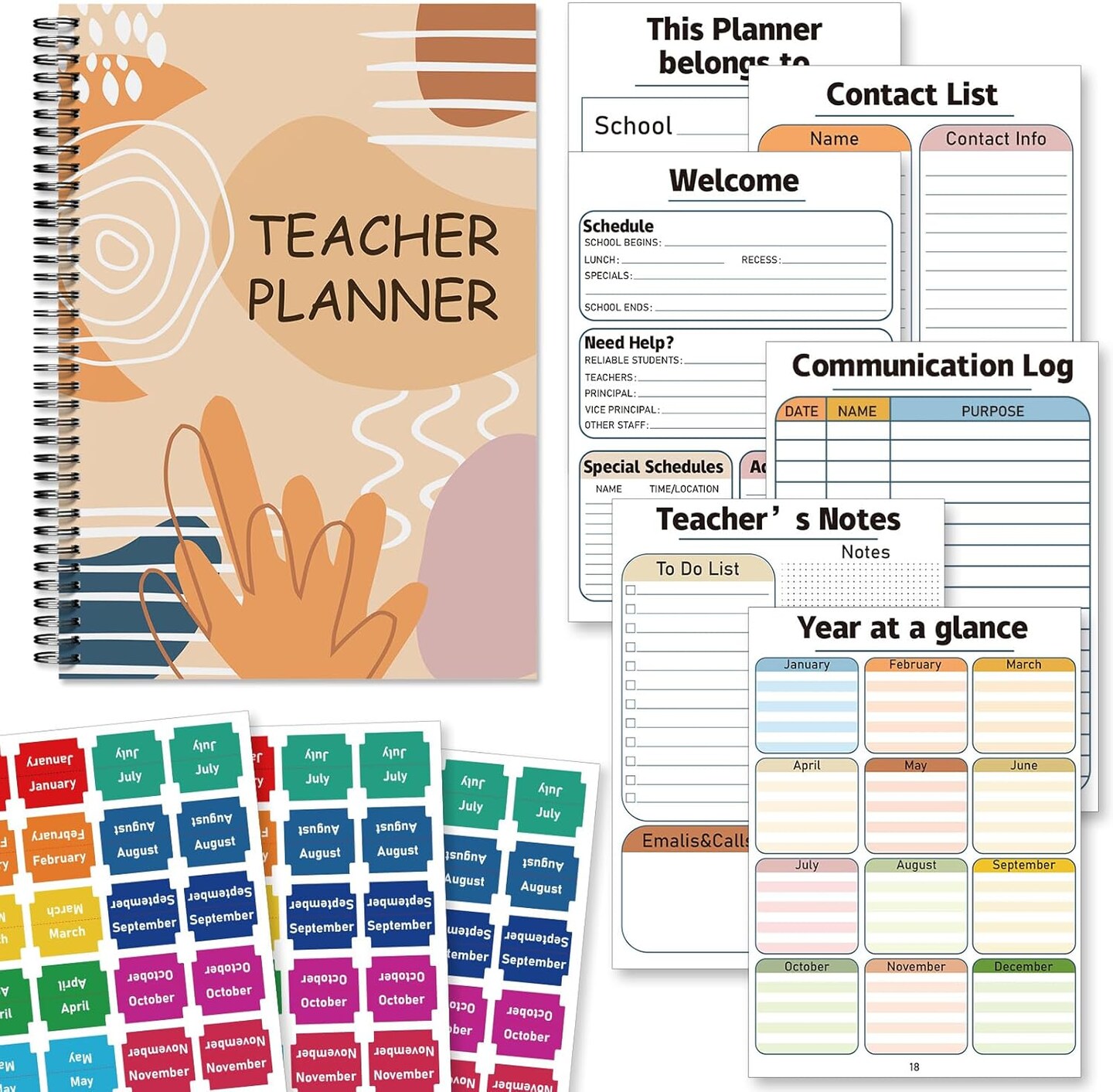 Teacher Planner Book - A4 Size (Boho) | Michaels