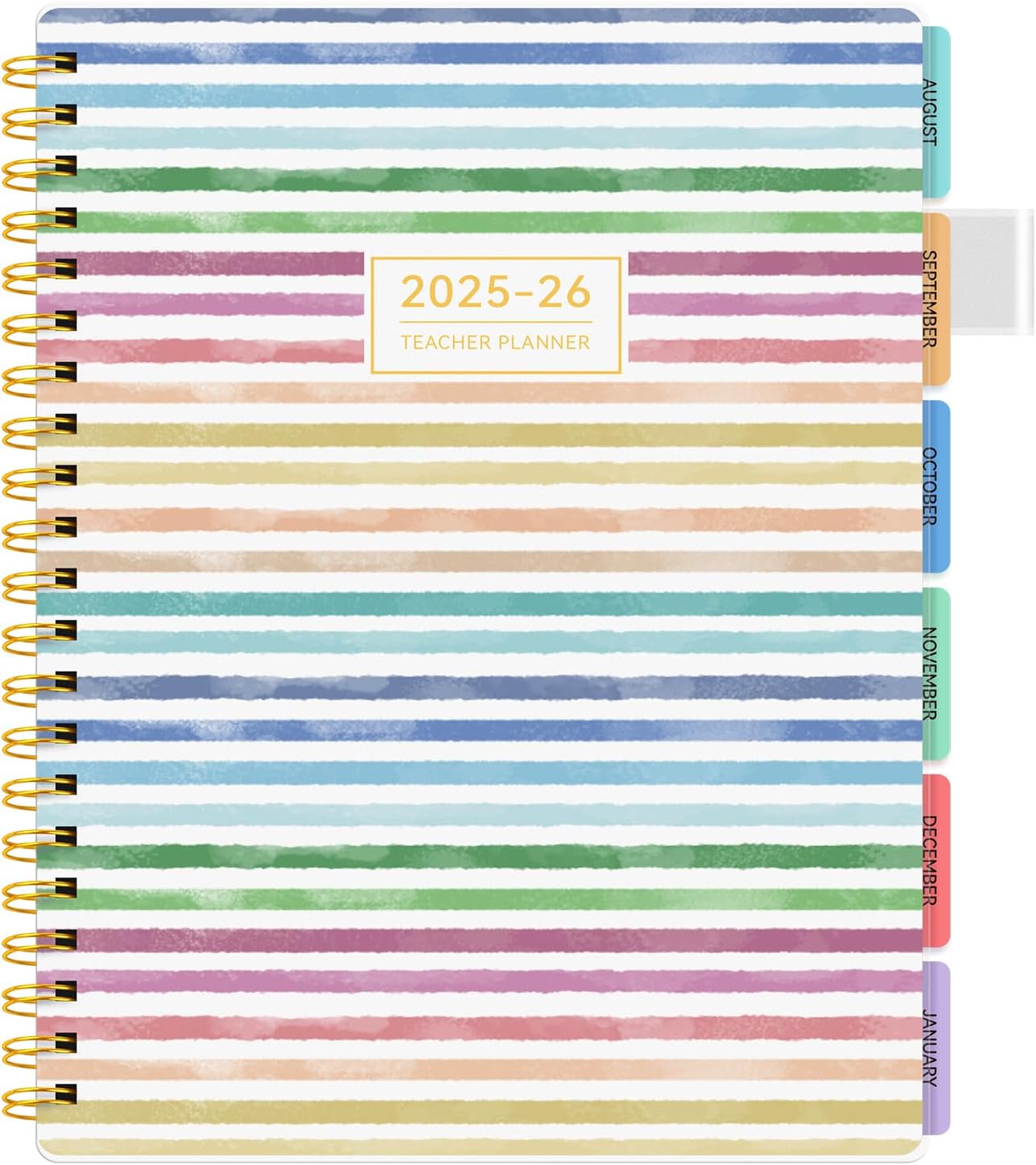 Teacher Lesson Planner 2025-2026 - 8.5"x11" (Color Stripe) | Michaels