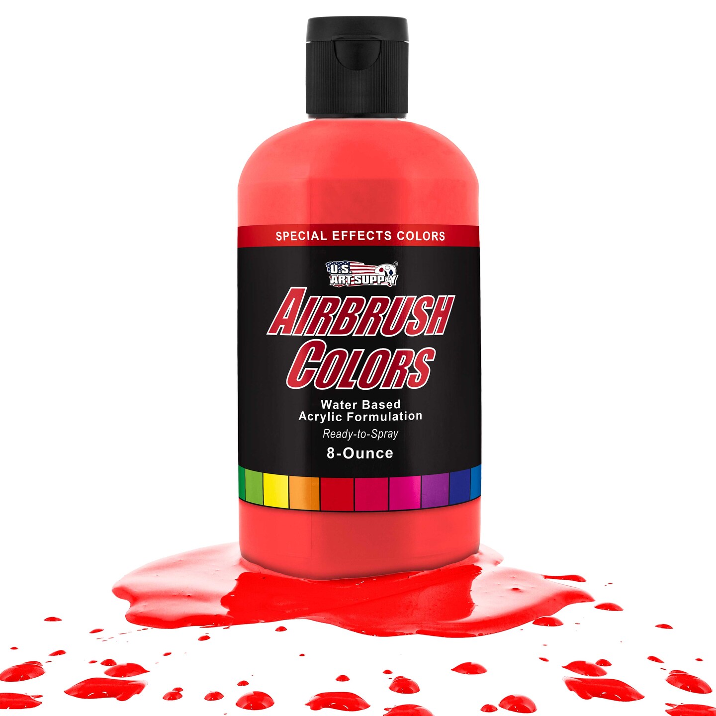 Neon Red, Fluorescent Special Effects Acrylic Airbrush Paint, 8 oz ...