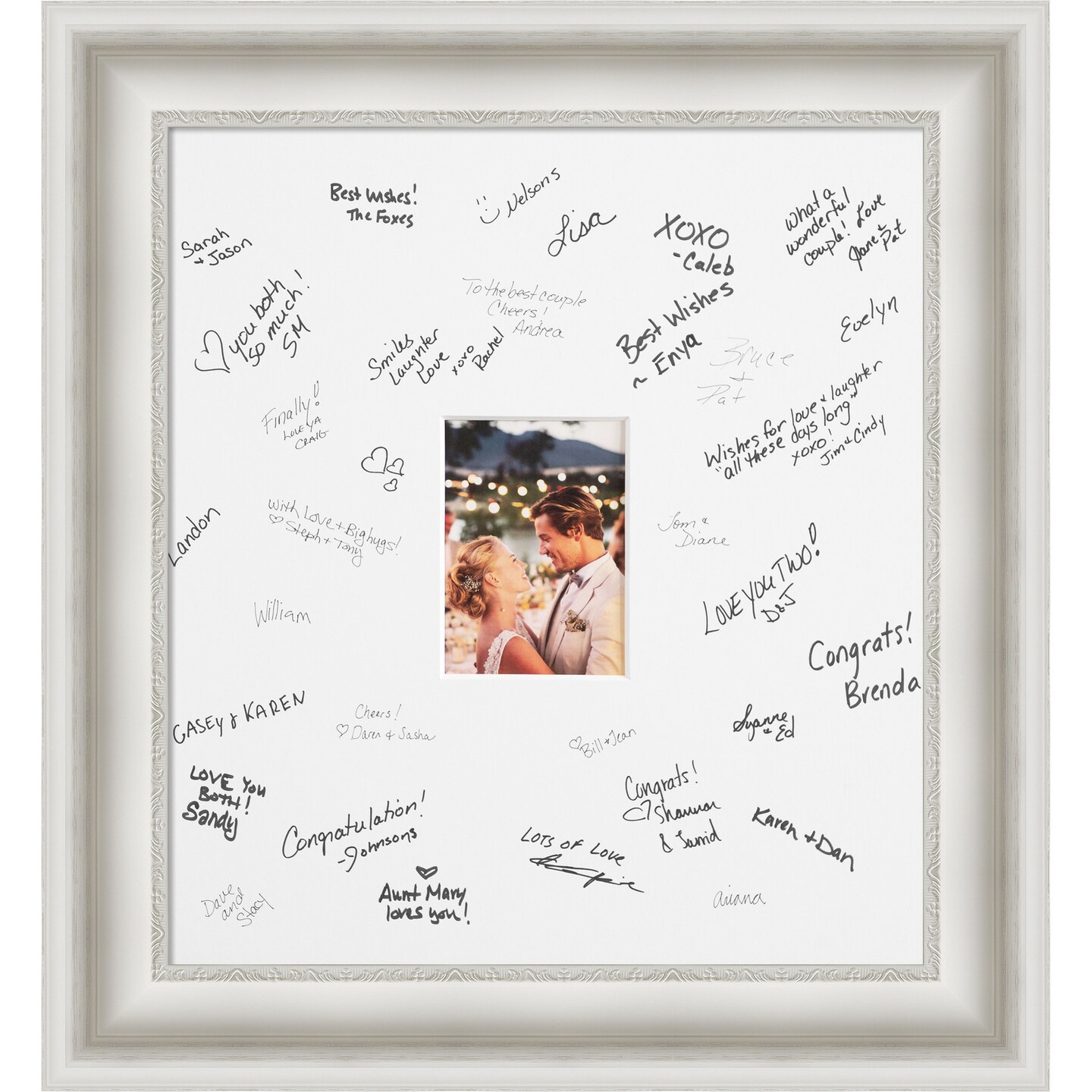 Parlor Signature Mat Picture Frame, Photo Frame Wedding Guest Book ...