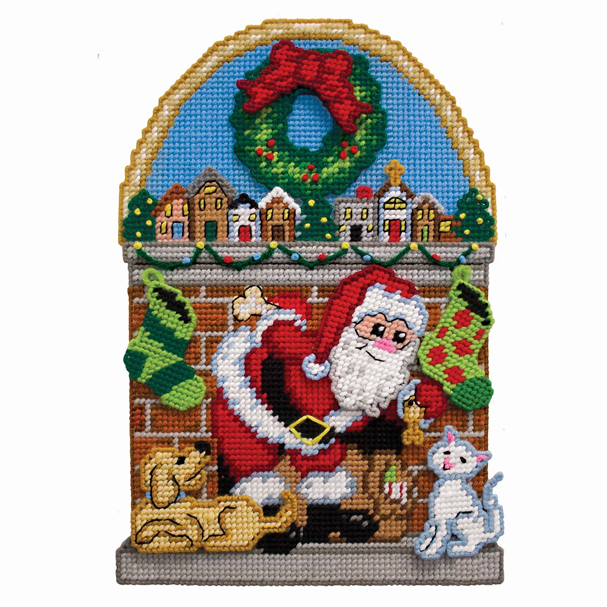 Design Works Fireplace Plastic Canvas Kit | Michaels