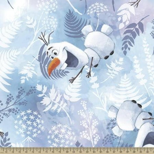 Disney Frozen 2 Olaf Snow Sliding Fleece Fabric by the Yard | Michaels