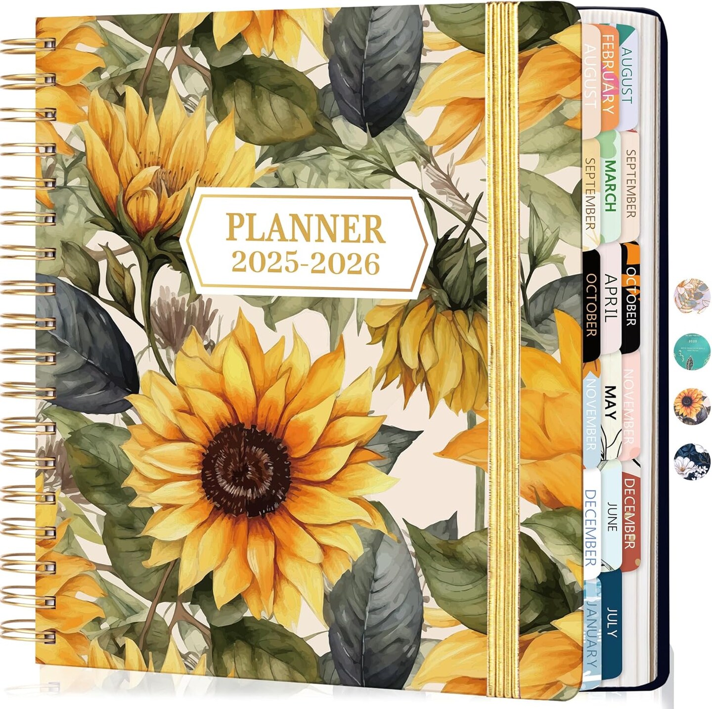 18 Months Planner 2025-2026 - 8.3 x 9.3 Inch (Sunflower) | Michaels