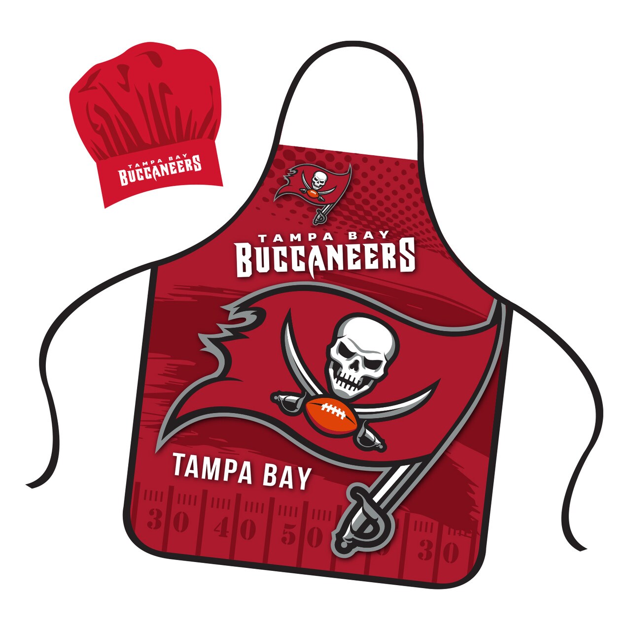 Mojo Licensing Tampa Bay Buccaneers Apron Chef Hat Set Full Color ...